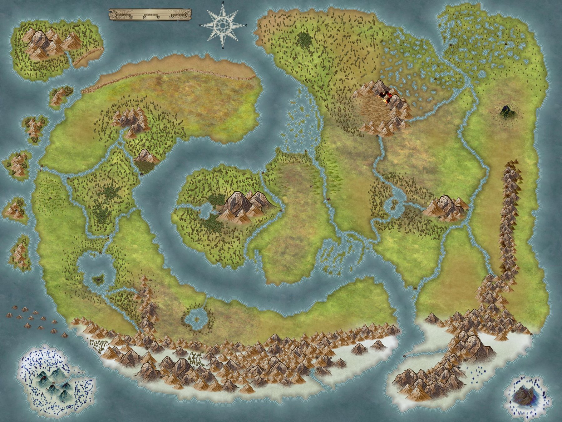 Orbus Terrarum (Published) (copy) | Inkarnate - Create Fantasy Maps Online