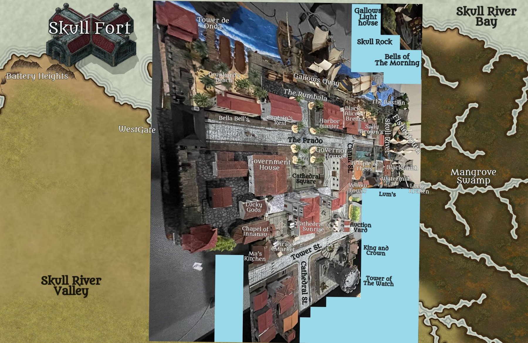 Skull River Bay v3 | Inkarnate - Create Fantasy Maps Online