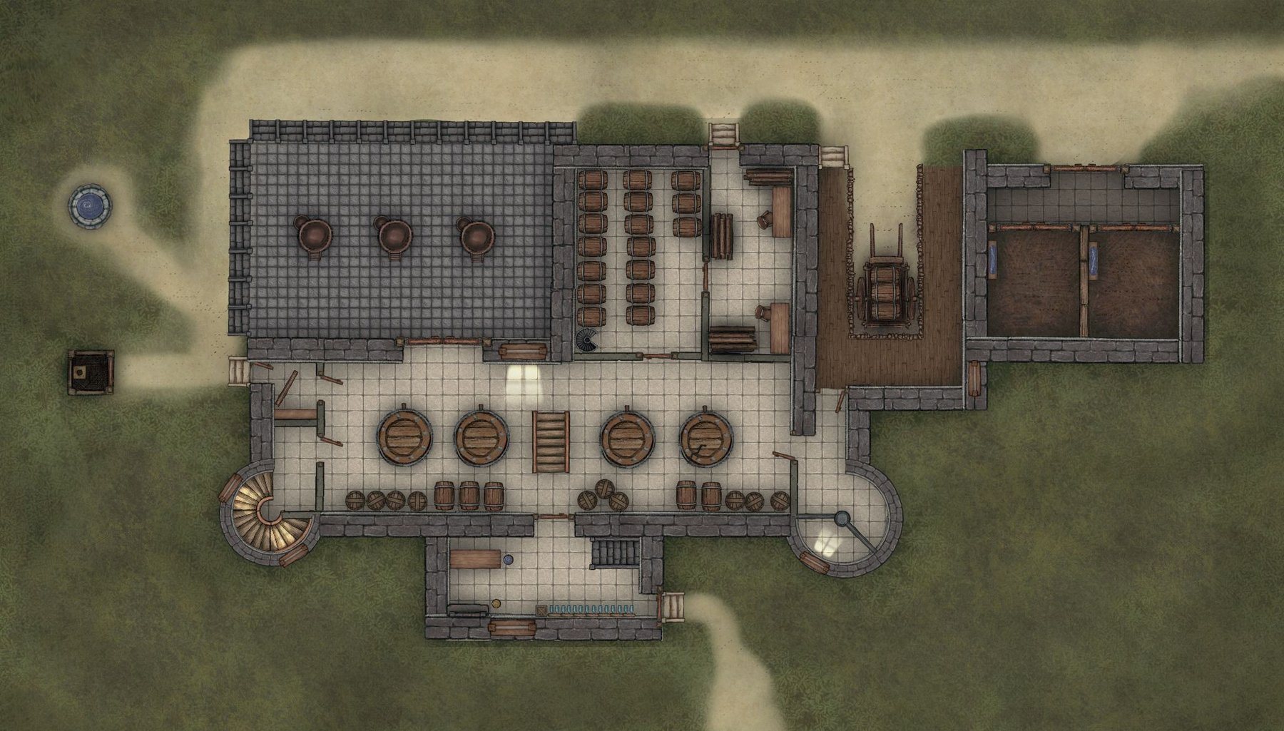 Wizard of Wines Winery (ground floor) | Inkarnate - Create Fantasy Maps ...