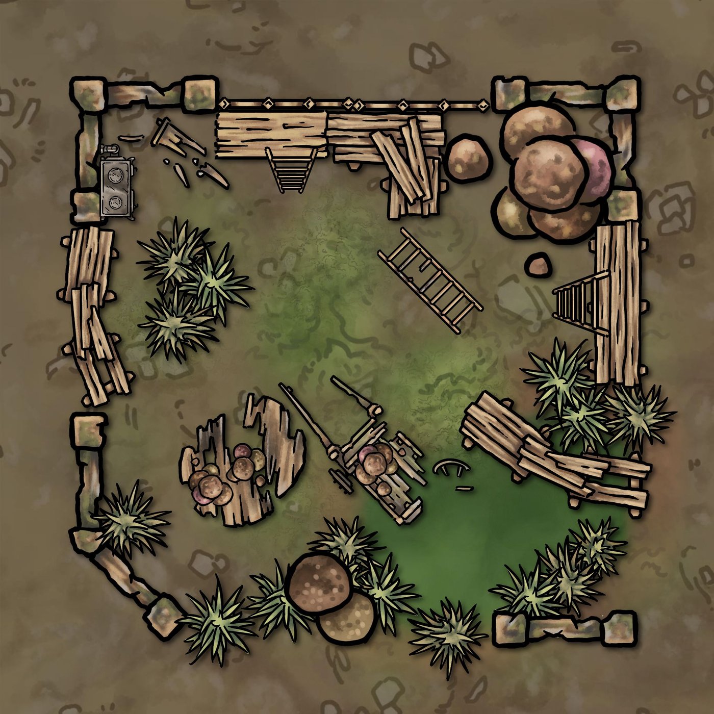 Turnip 28 Defensive Terrain | Inkarnate - Create Fantasy Maps Online