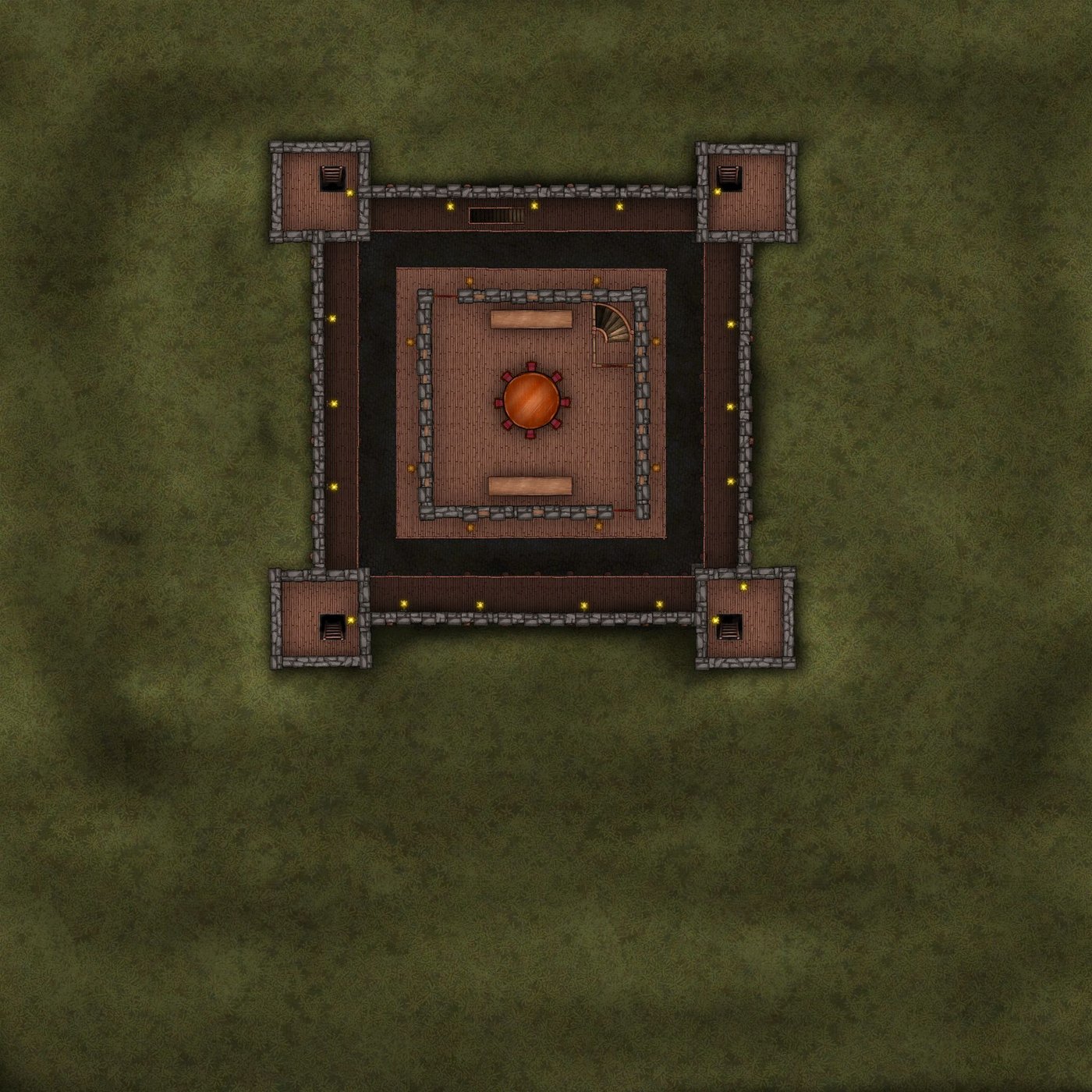 Mighty Fortress level 3 | Inkarnate - Create Fantasy Maps Online