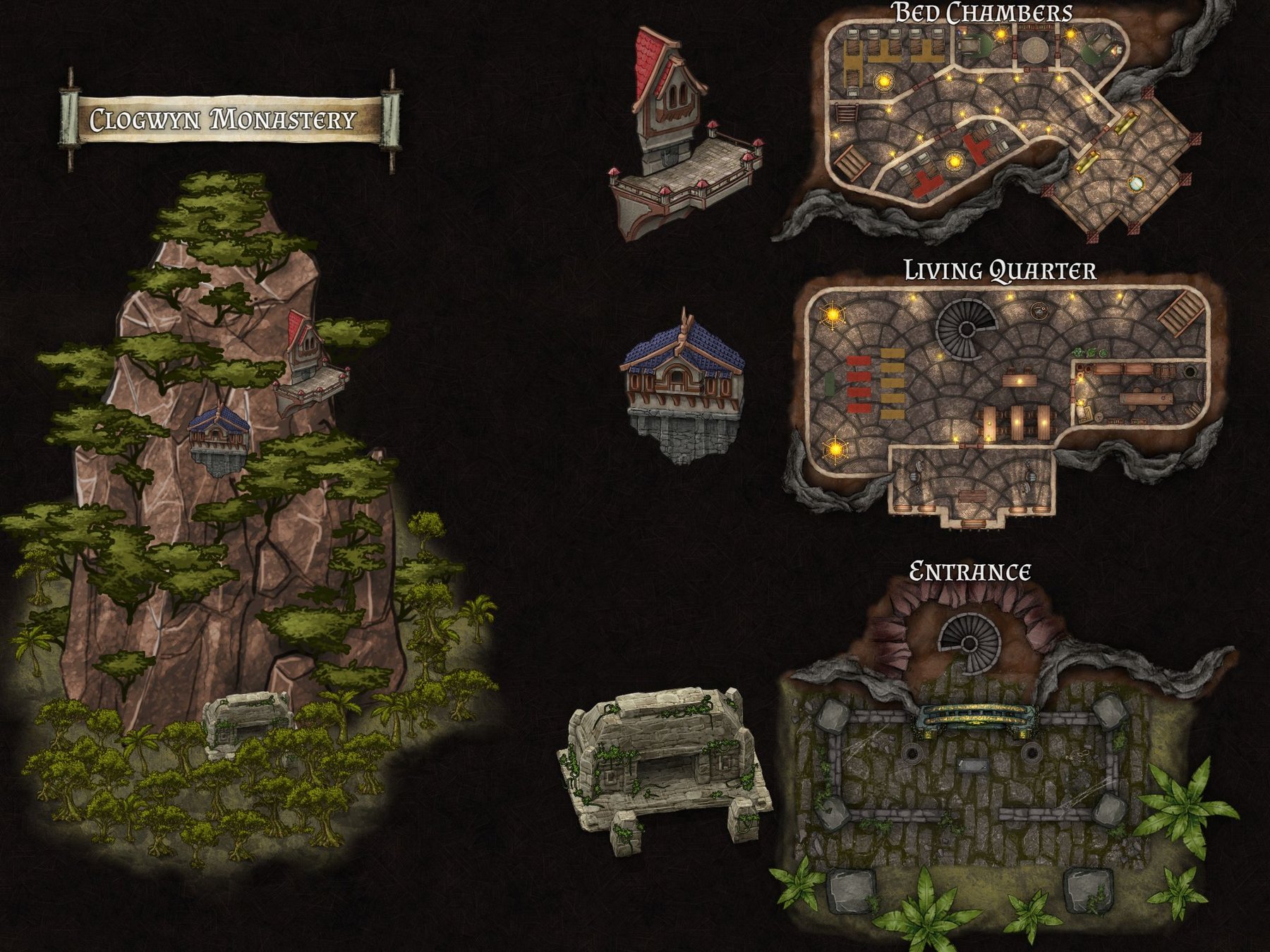 Clogwyn Monastery | Inkarnate - Create Fantasy Maps Online
