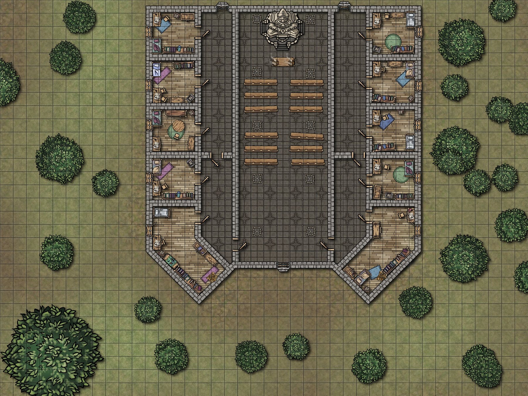Tyr's Temple in Morlam | Inkarnate - Create Fantasy Maps Online