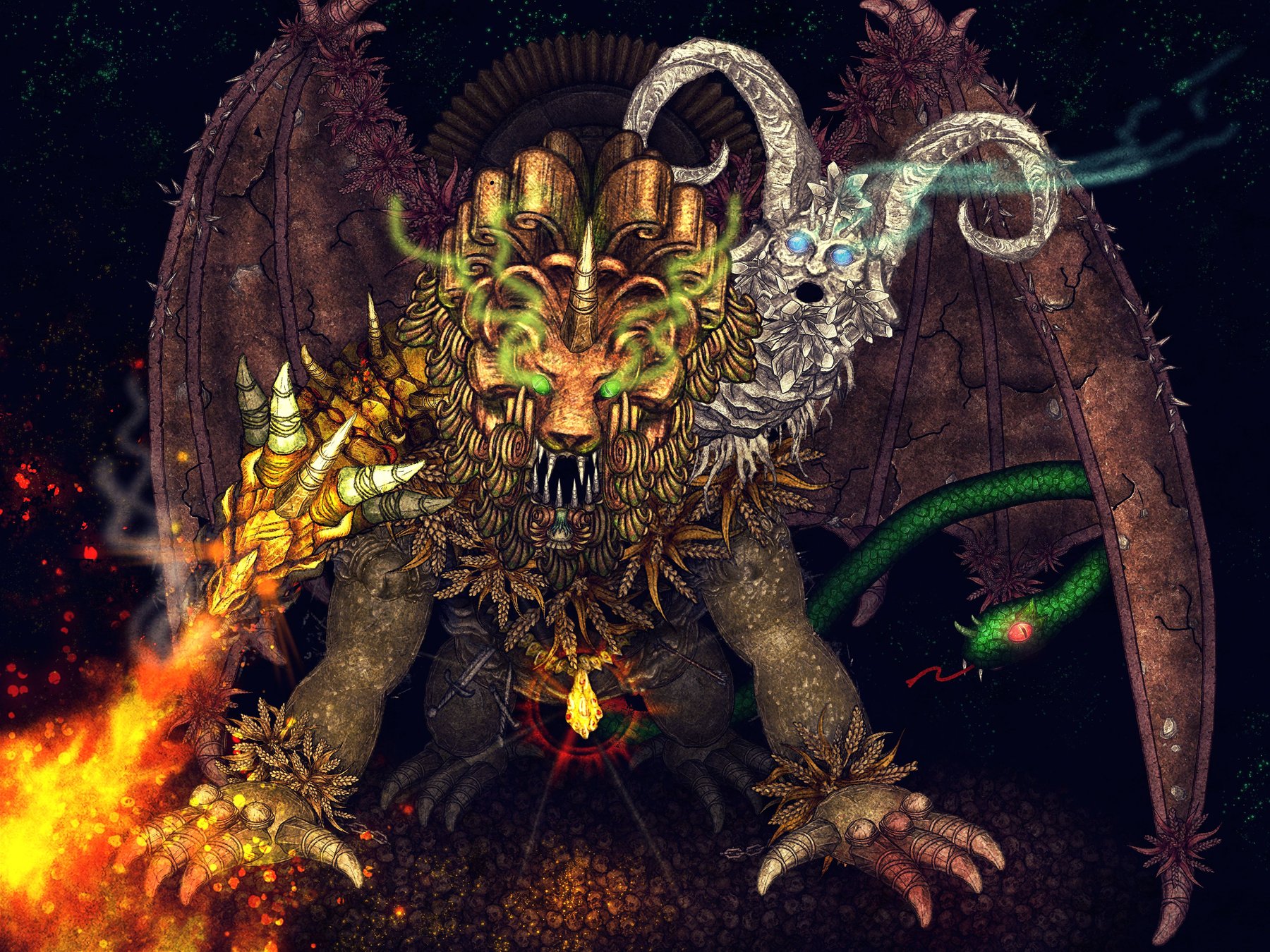 Lord of Beasts Chimera | Inkarnate - Create Fantasy Maps Online