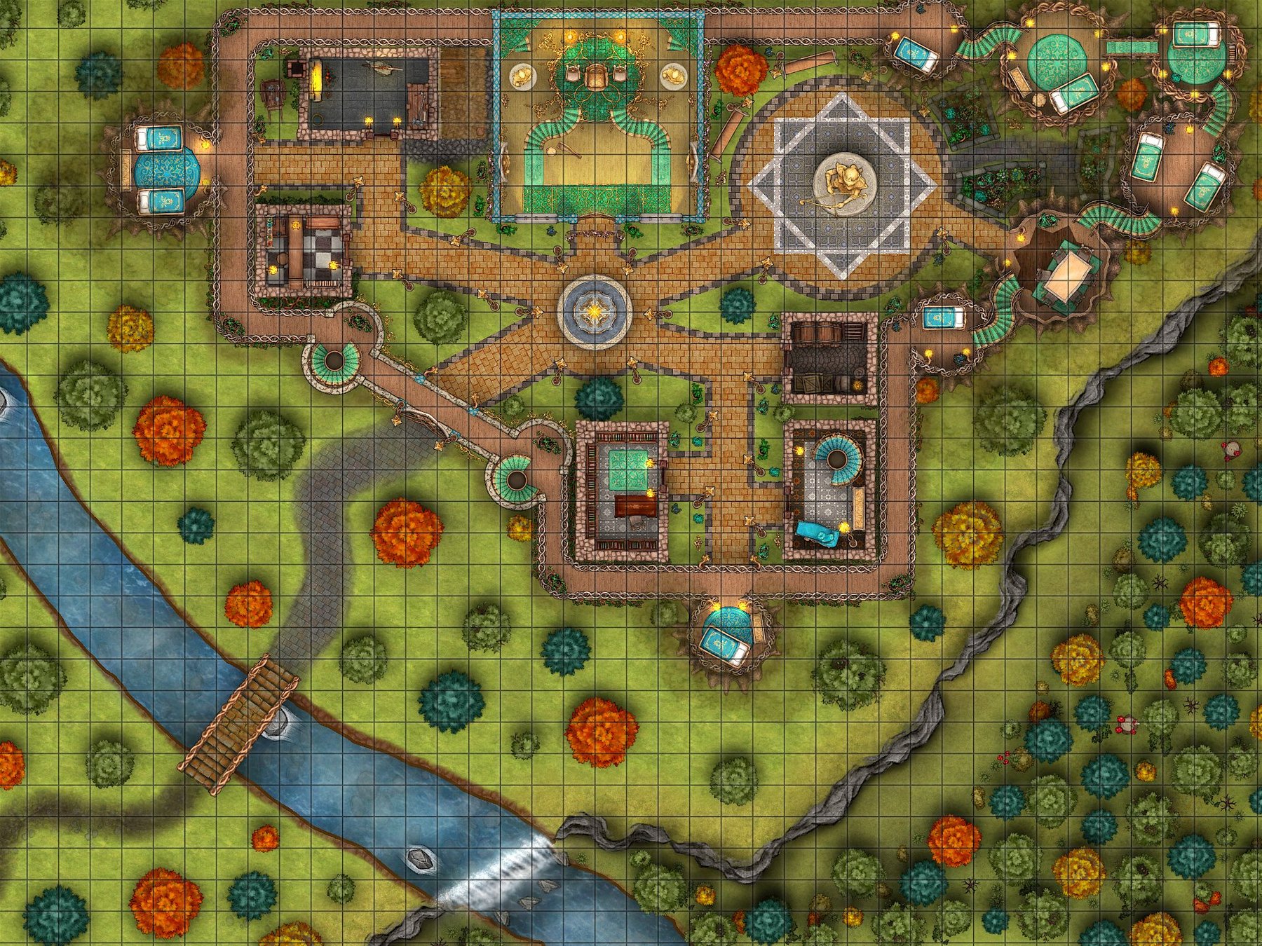 Elven hill castle | Inkarnate - Create Fantasy Maps Online