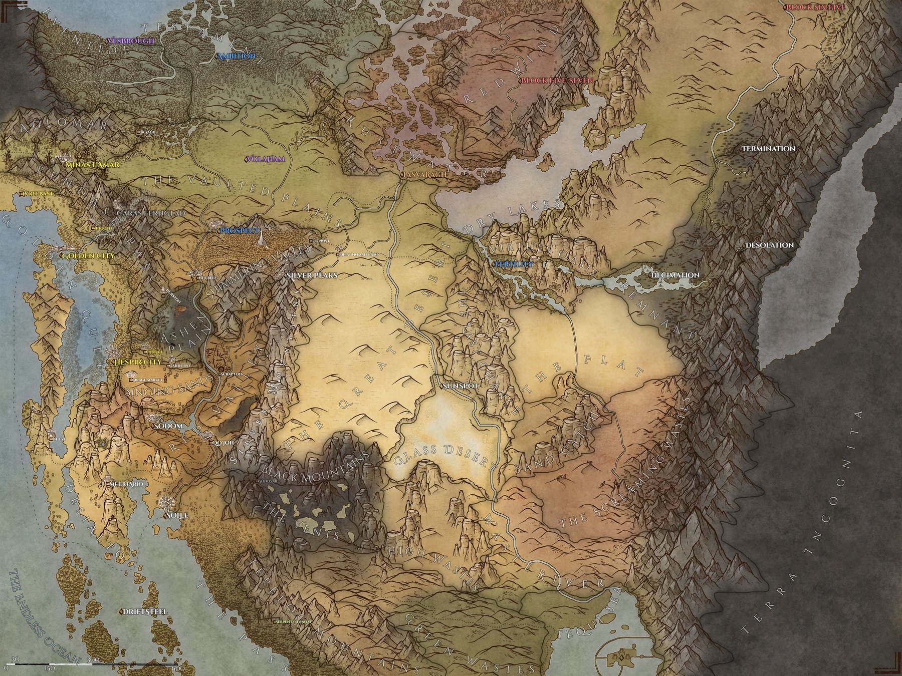 AtE - The Frontier | Inkarnate - Create Fantasy Maps Online
