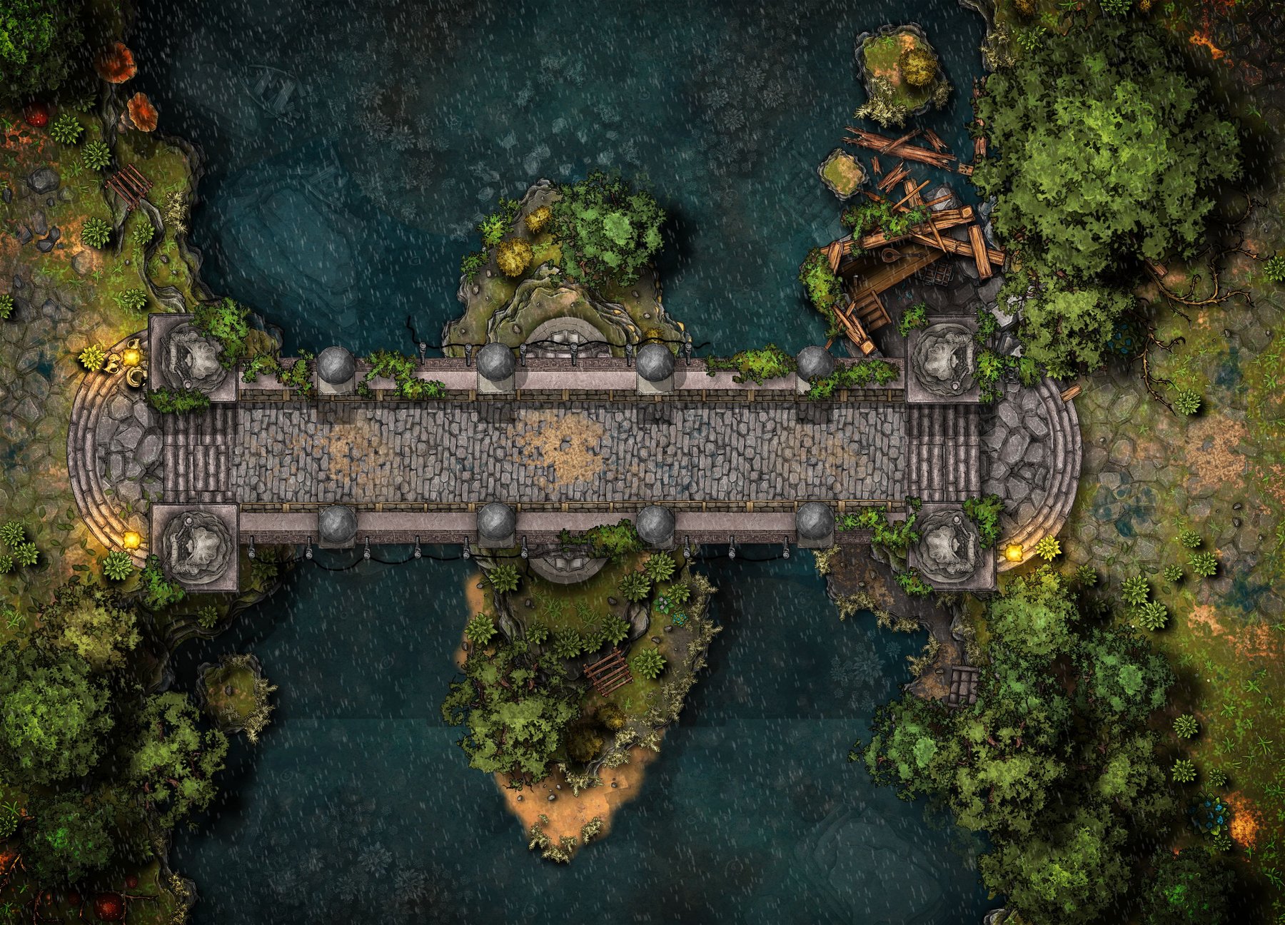 Smuggler's Bridge | Inkarnate - Create Fantasy Maps Online