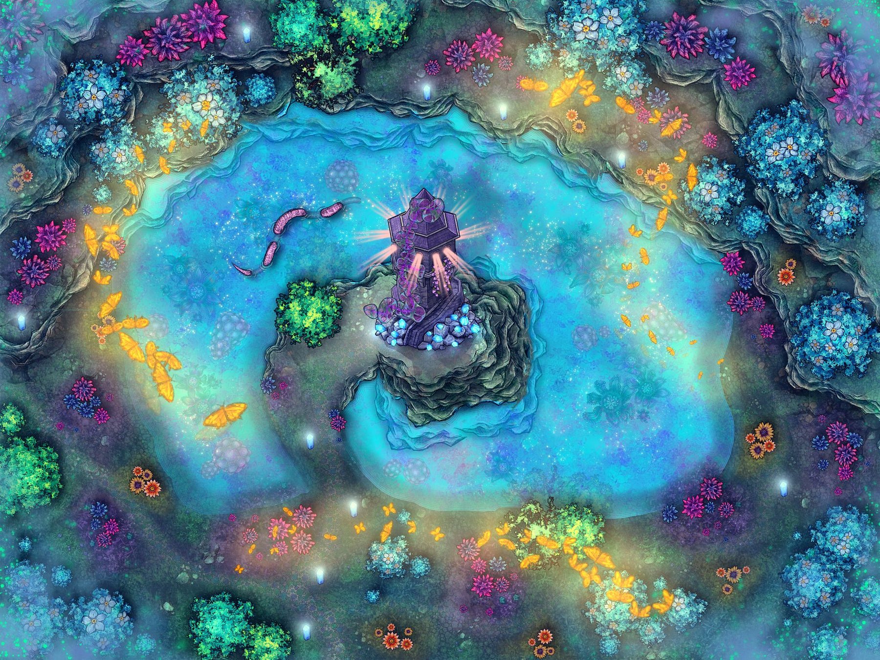 Feywild Pool | Inkarnate - Create Fantasy Maps Online