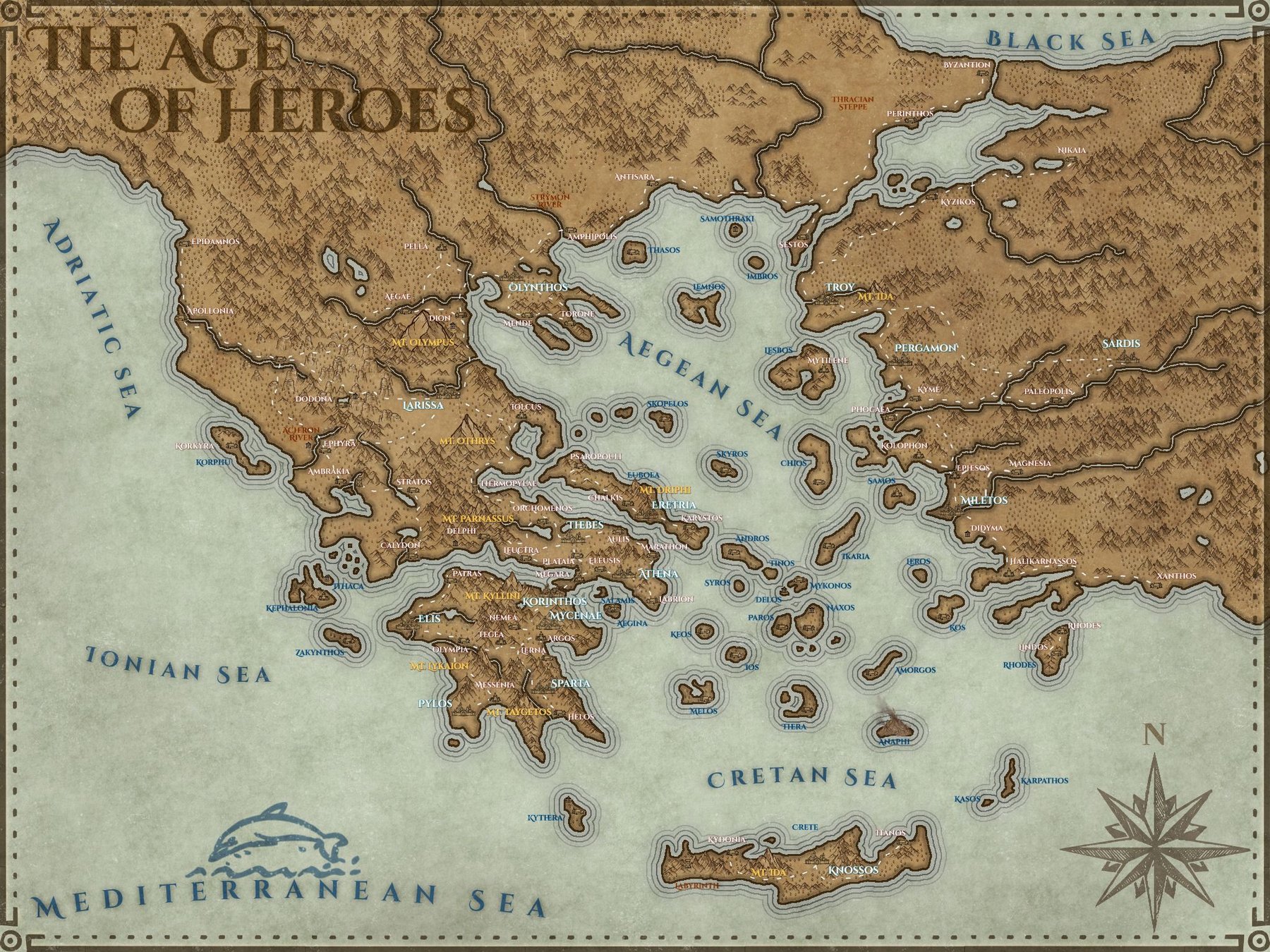 Ancient Greece | Inkarnate - Create Fantasy Maps Online