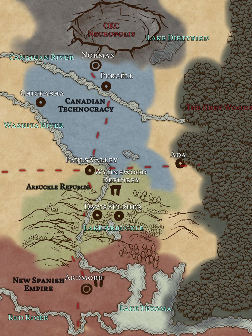I35 parchment | Inkarnate - Create Fantasy Maps Online