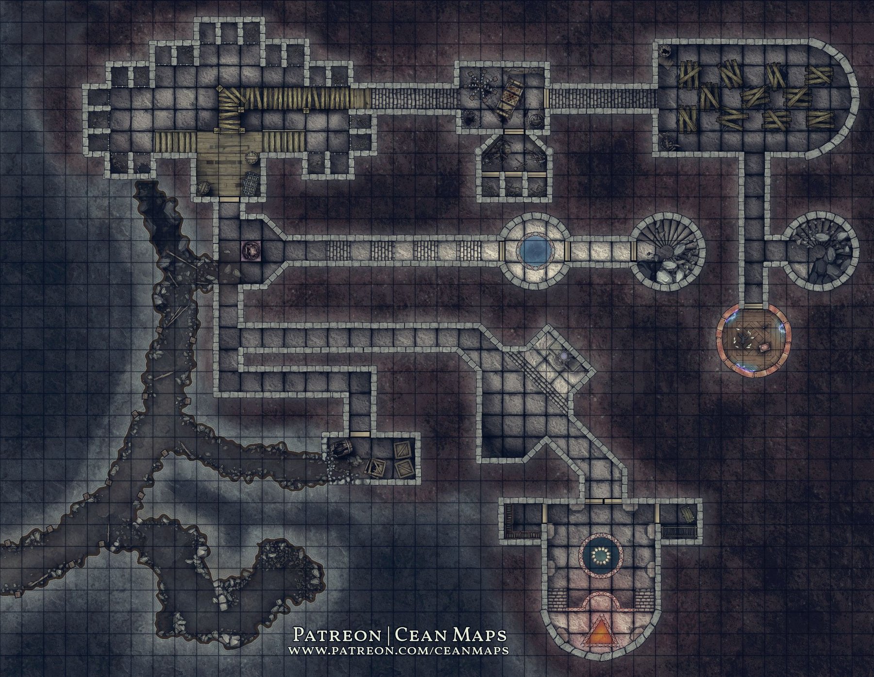Catacombs of Wrath | Inkarnate - Create Fantasy Maps Online