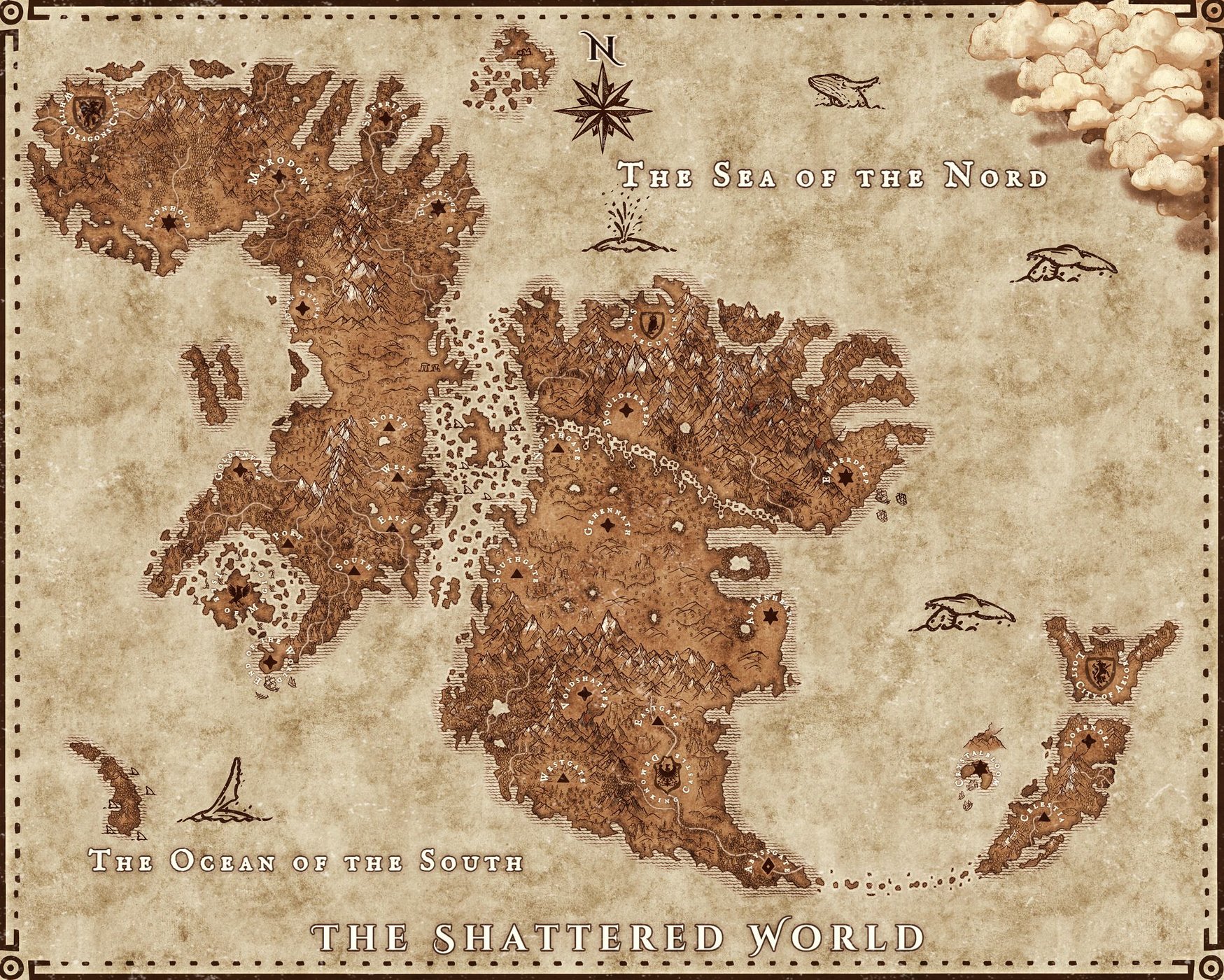 The Shattered World | Inkarnate - Create Fantasy Maps Online