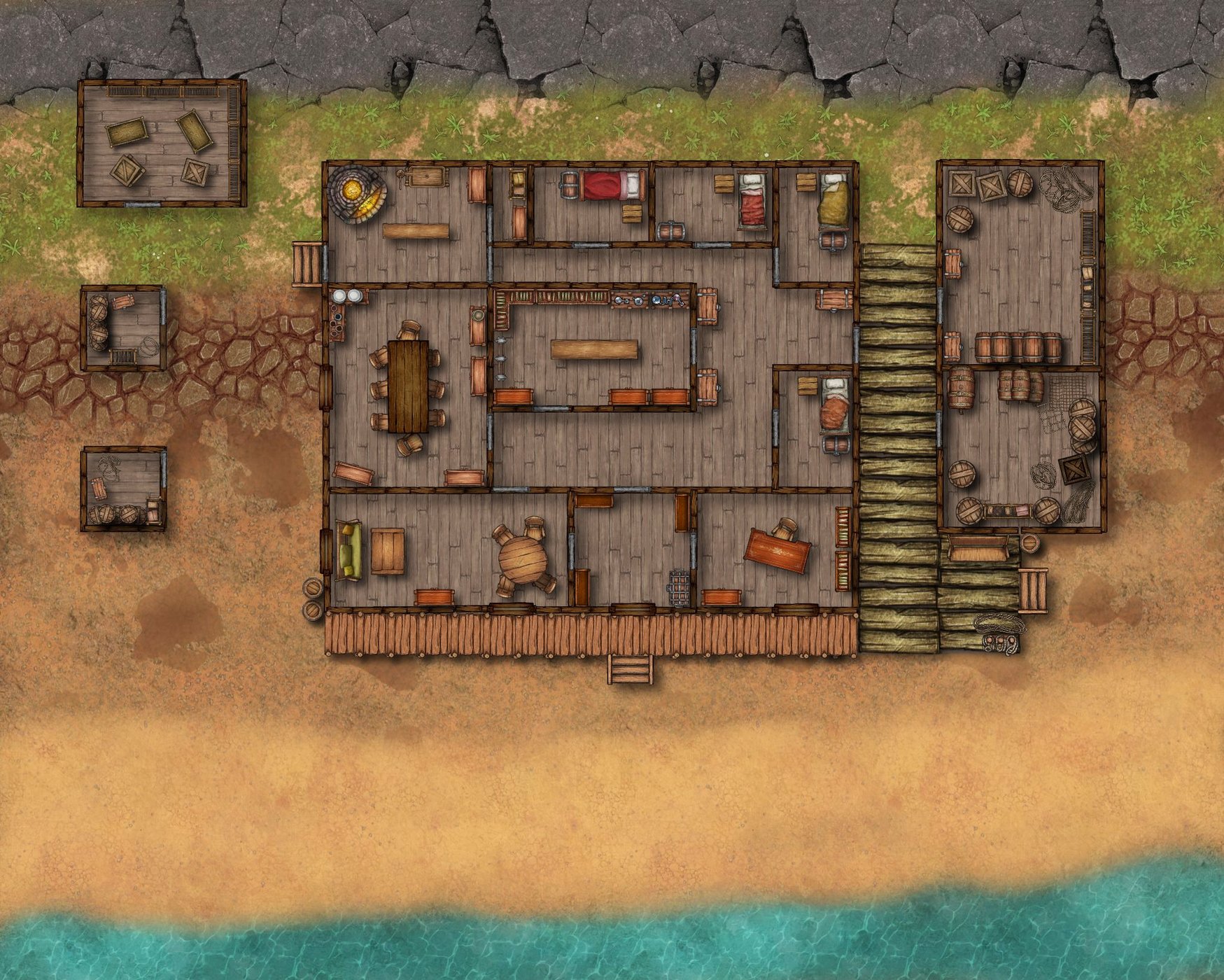 Fish Camp Refurbished | Inkarnate - Create Fantasy Maps Online