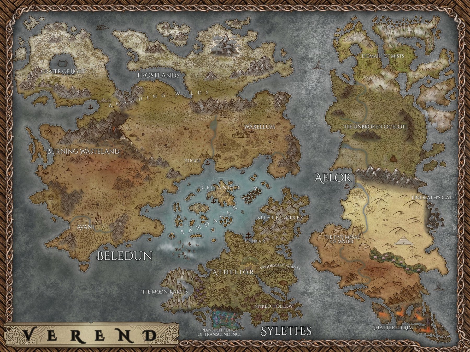 World of Verend | Inkarnate - Create Fantasy Maps Online