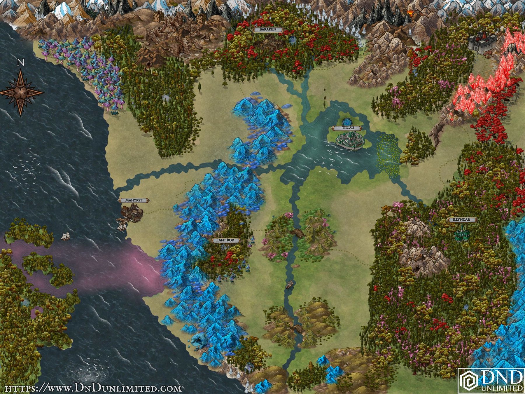 Into the Feywild | Inkarnate - Create Fantasy Maps Online