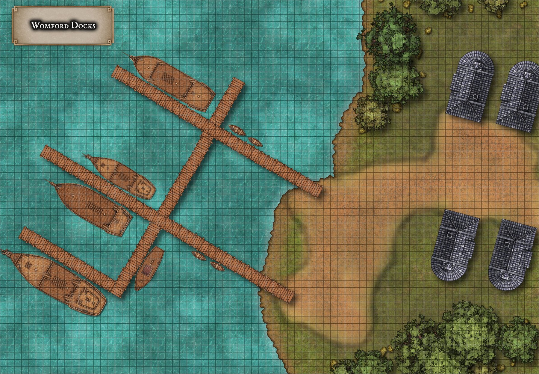 Womford Docks | Inkarnate - Create Fantasy Maps Online