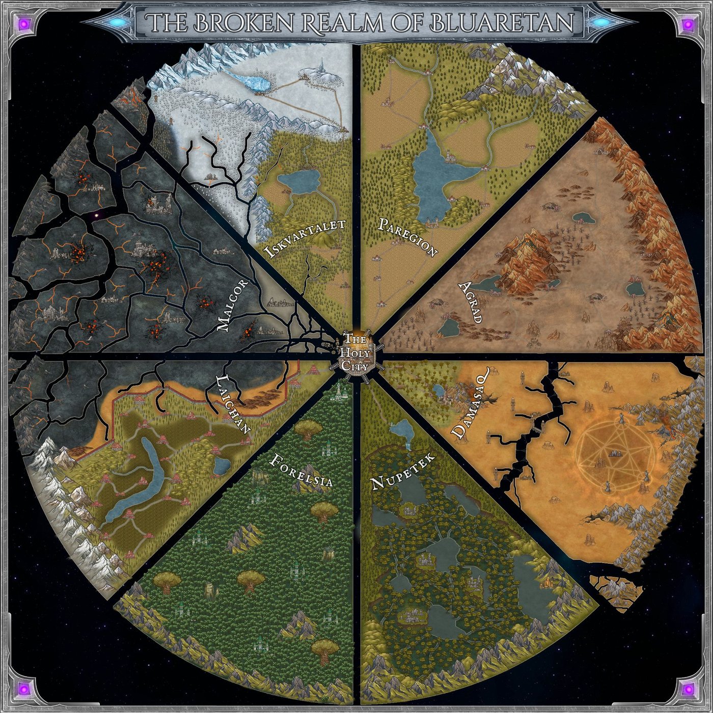 Broken Paradise | Inkarnate - Create Fantasy Maps Online