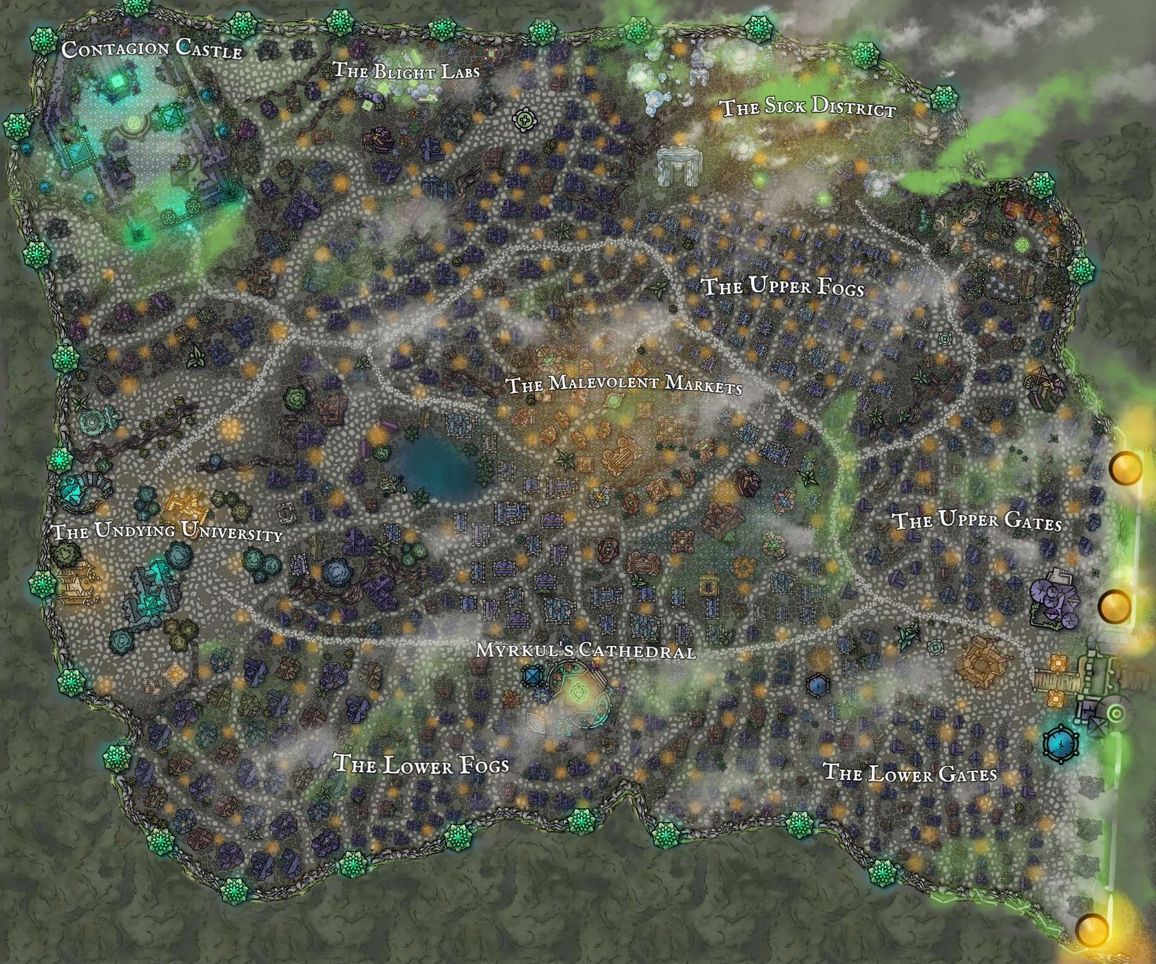 The City of Plague | Inkarnate - Create Fantasy Maps Online