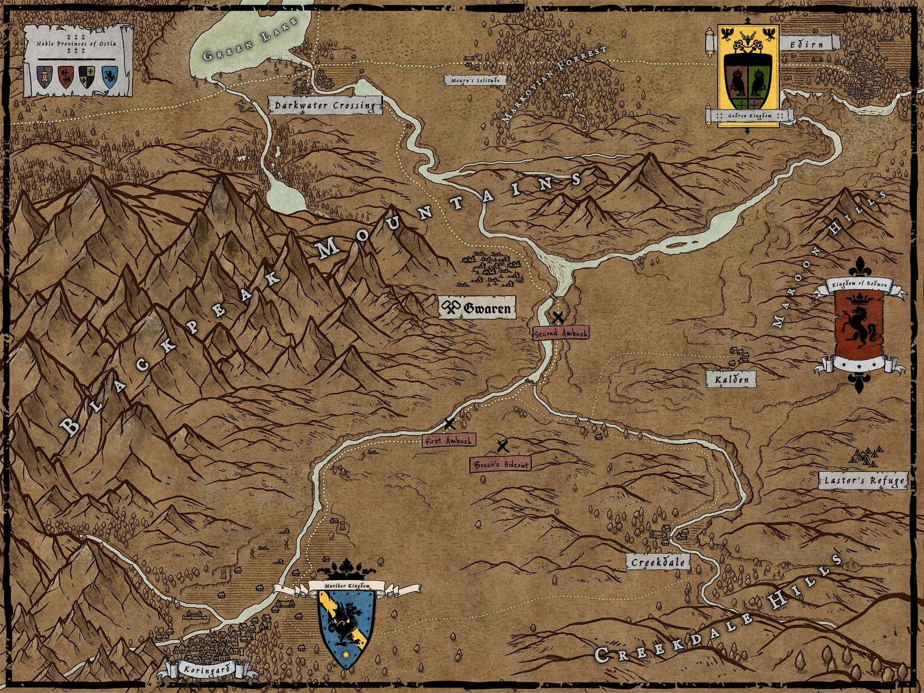 Gwaren Region | Inkarnate - Create Fantasy Maps Online