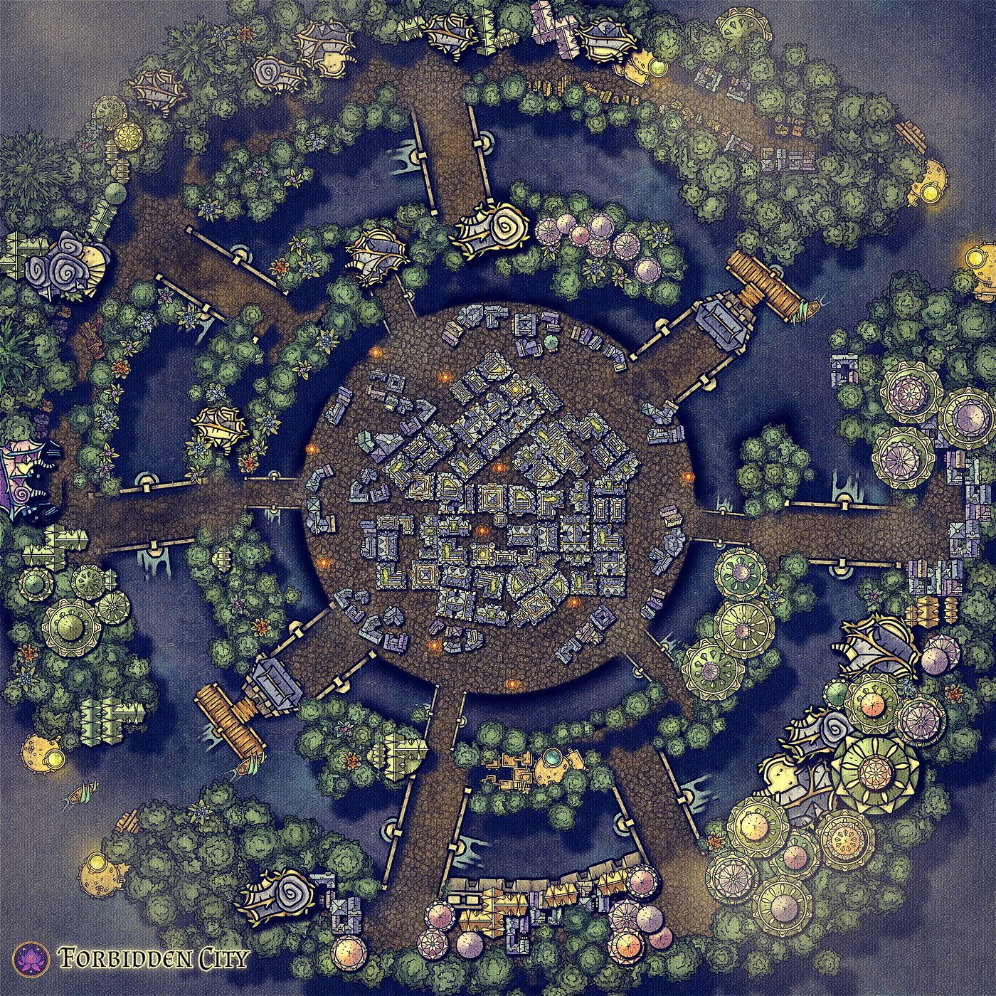 Forbidden City | Inkarnate - Create Fantasy Maps Online