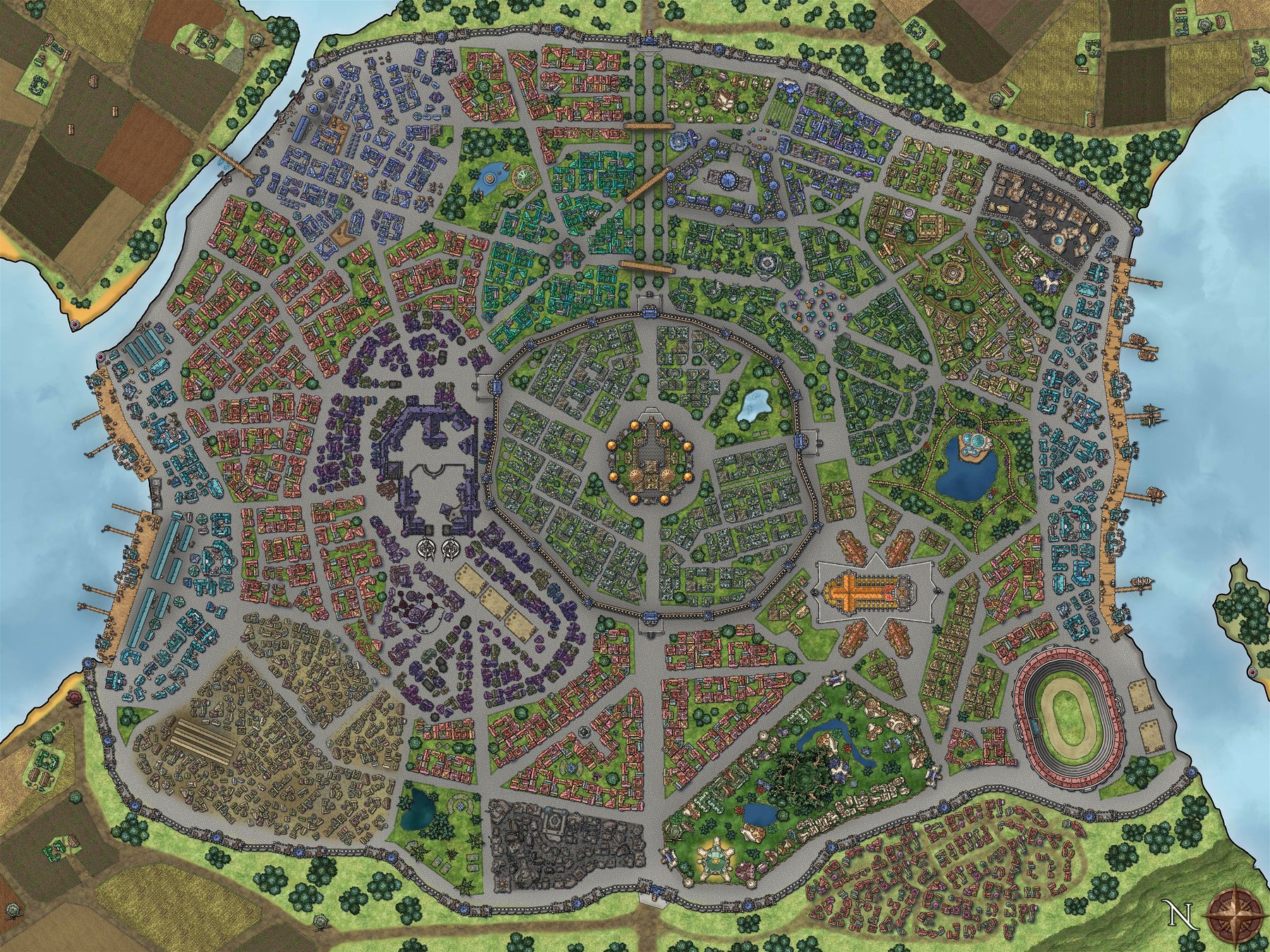 Port Nova | Inkarnate - Create Fantasy Maps Online