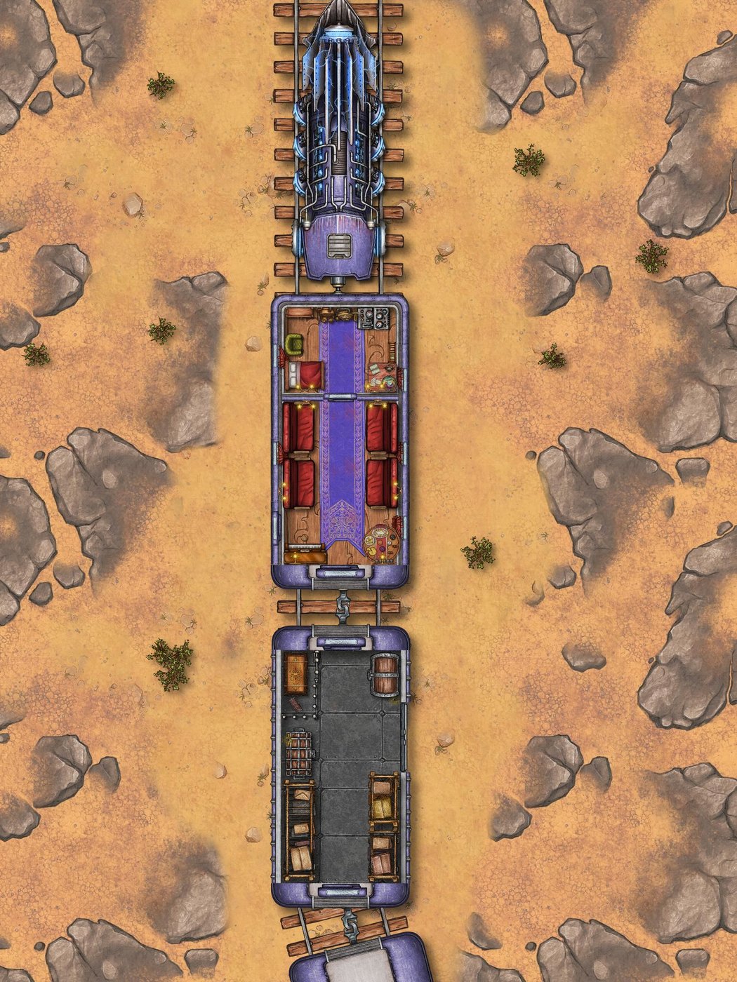 Locomotive and VIP cars | Inkarnate - Create Fantasy Maps Online