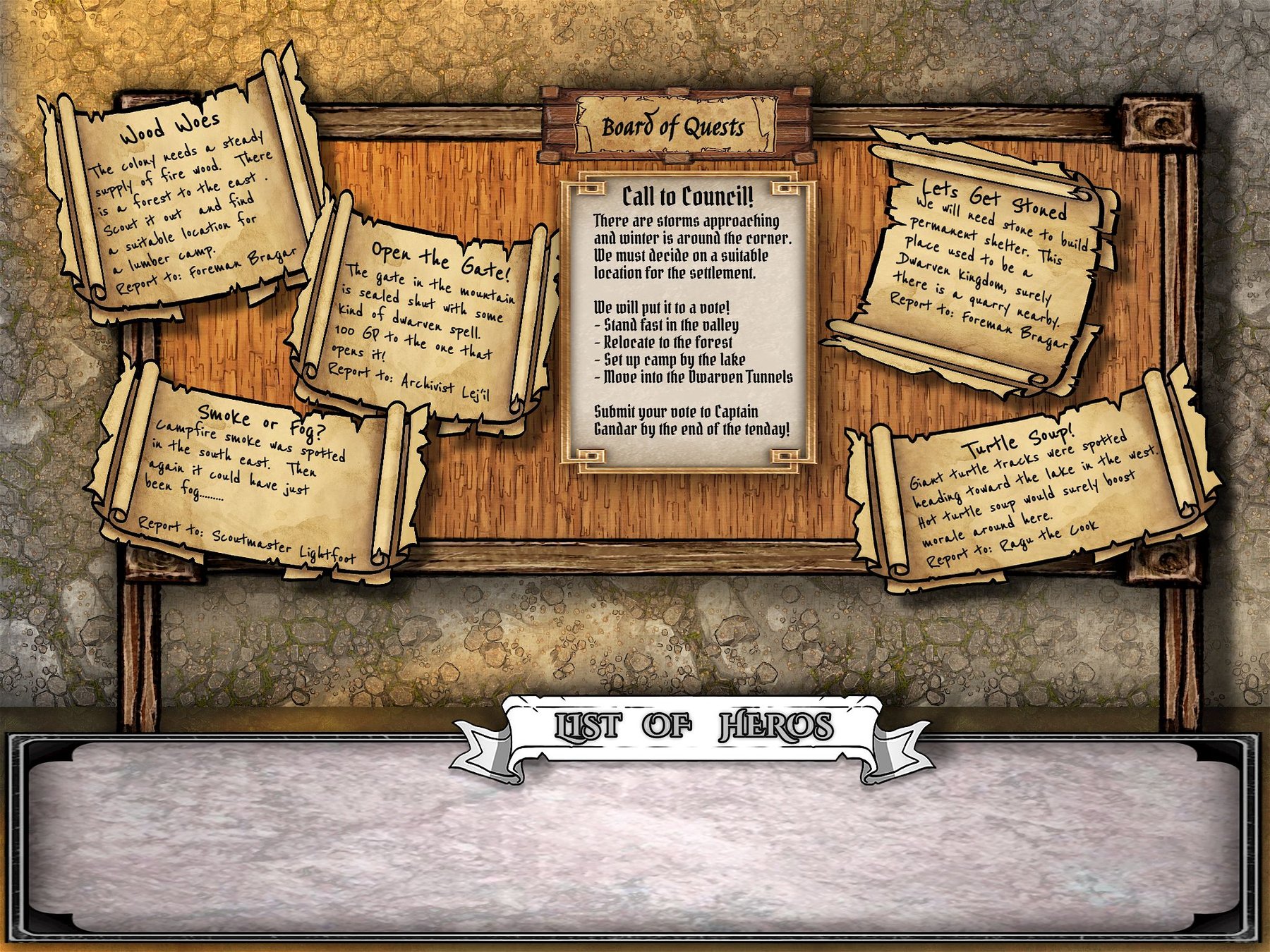 West Marches Splash Screen Quest Board | Inkarnate - Create Fantasy ...