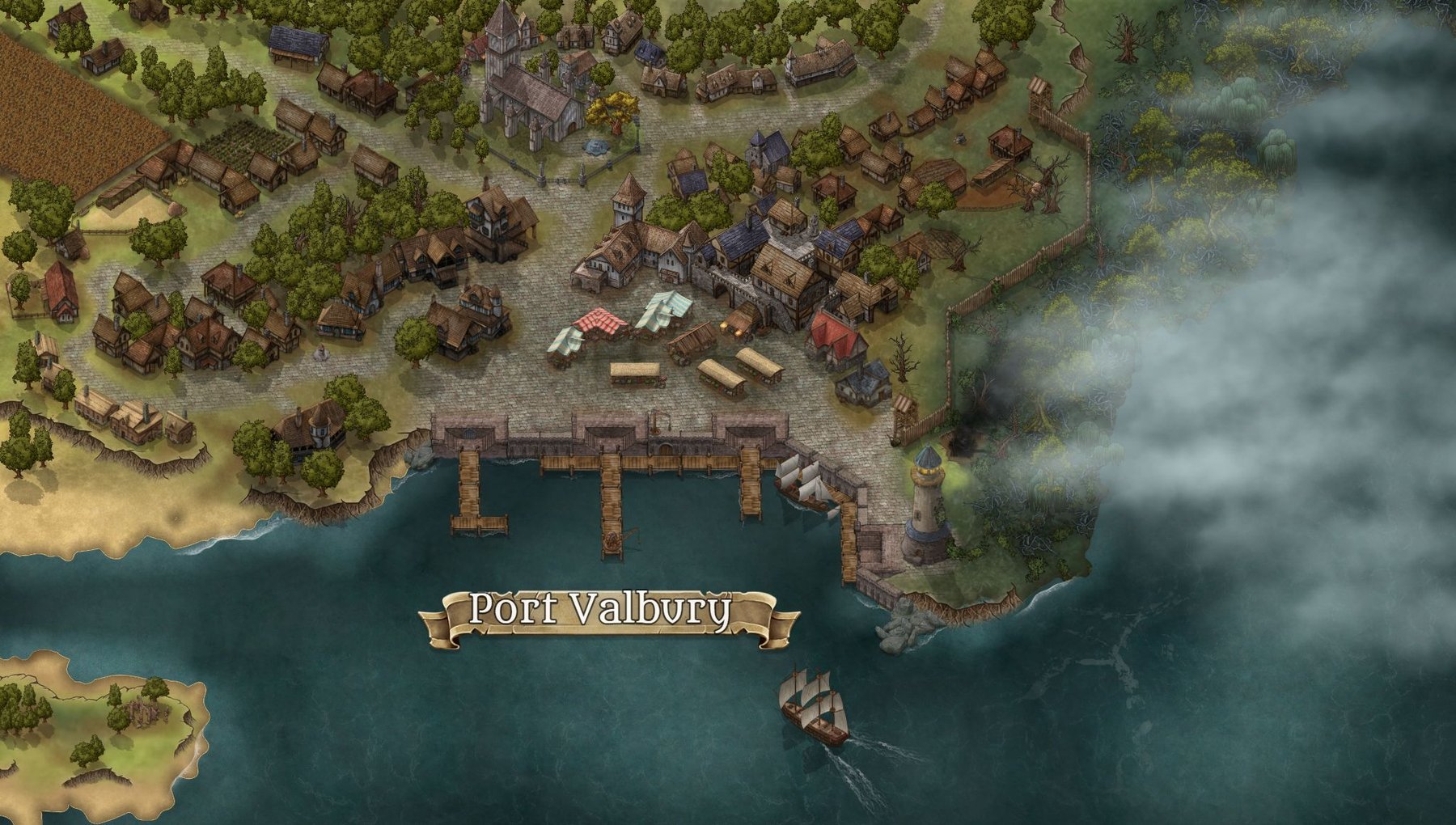 Port Valbury Docks | Inkarnate - Create Fantasy Maps Online