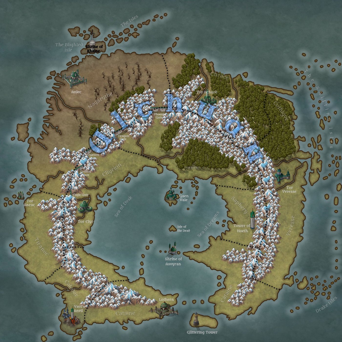 Ulthuan | Inkarnate - Create Fantasy Maps Online