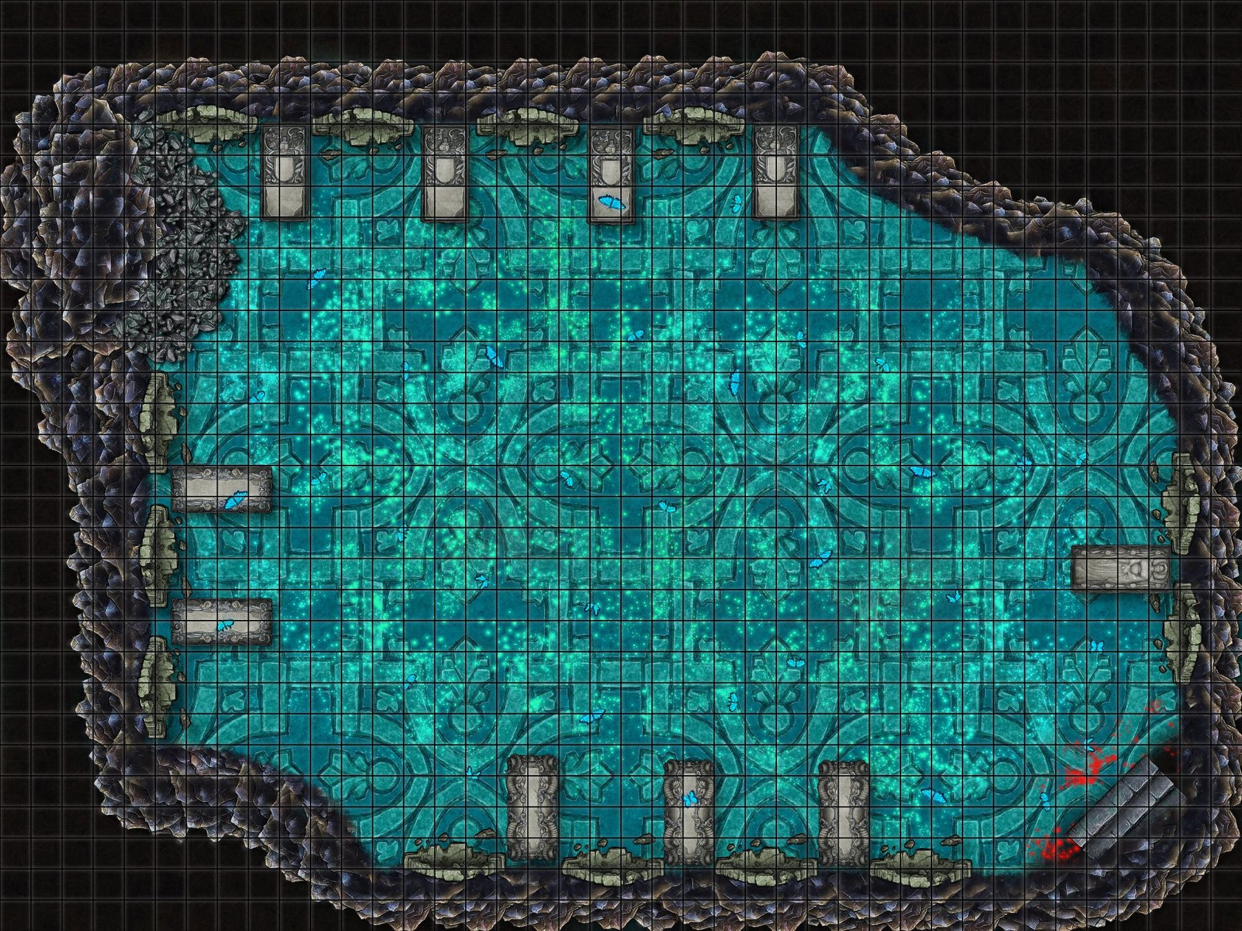 Underground Catacombs Floor 1 | Inkarnate - Create Fantasy Maps Online