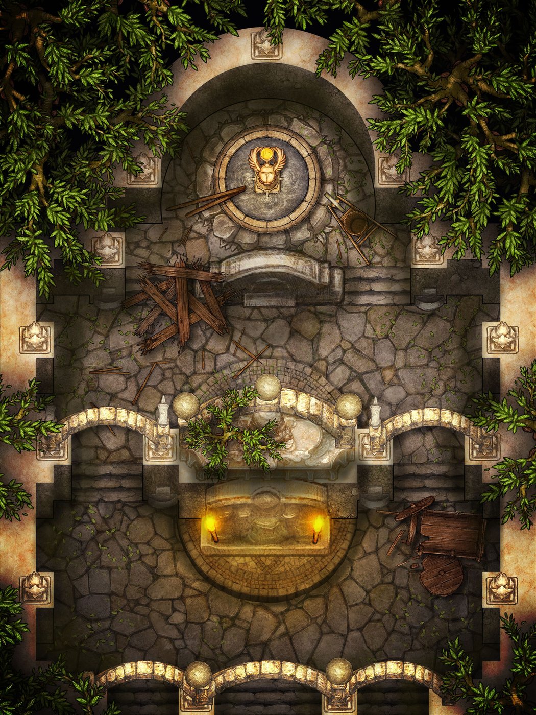 Sandstone Shrine | Inkarnate - Create Fantasy Maps Online