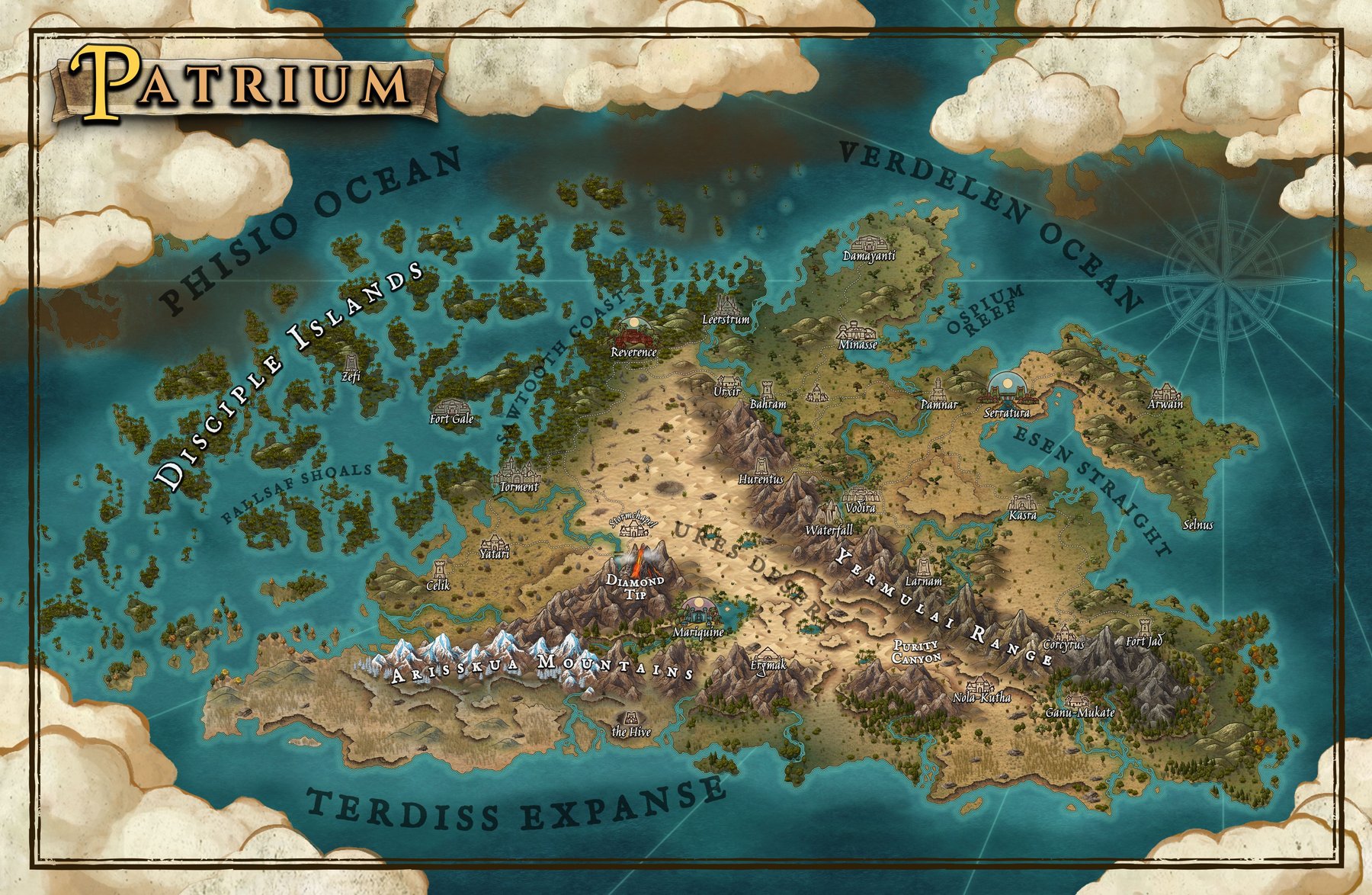 Patrium Map - Hidden Continents Clouds | Inkarnate - Create Fantasy ...