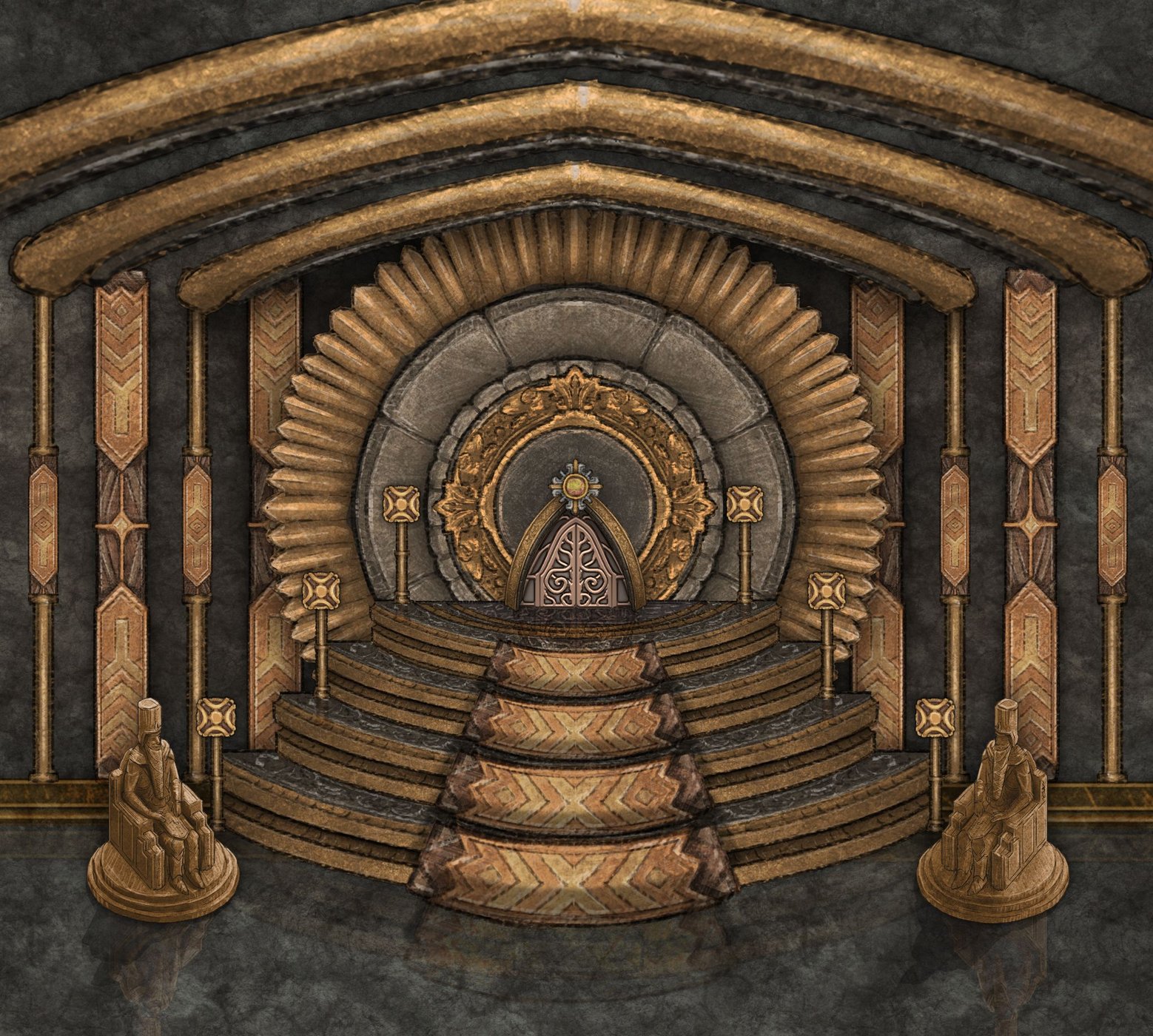 Golden Audience Room | Inkarnate - Create Fantasy Maps Online