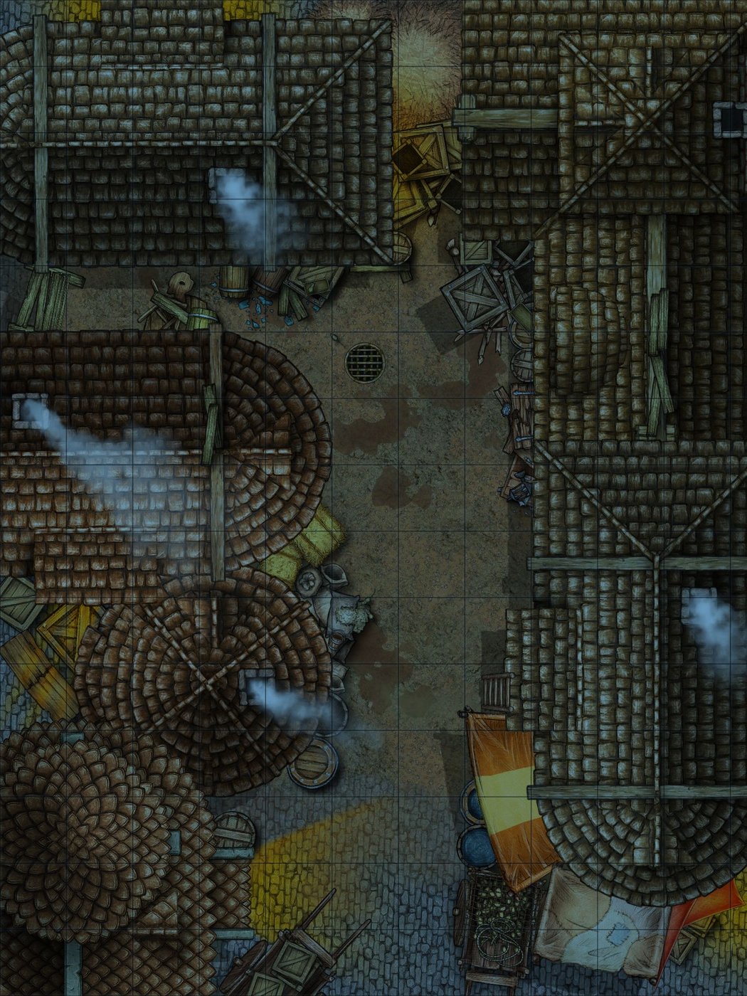 Backalley by night | Inkarnate - Create Fantasy Maps Online