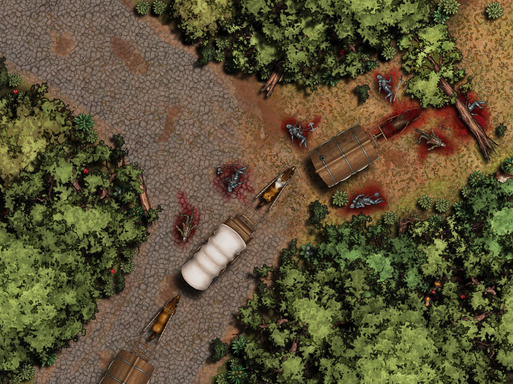 Caravan ambush | Inkarnate - Create Fantasy Maps Online