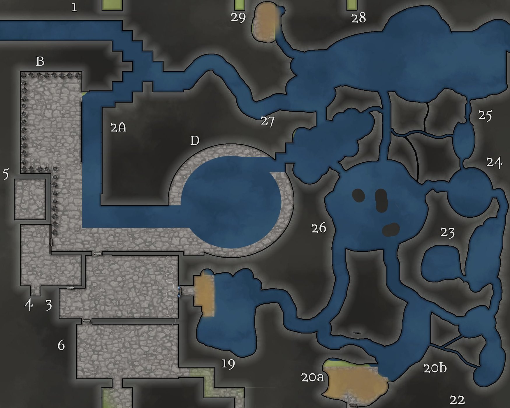 water dungion 1 | Inkarnate - Create Fantasy Maps Online