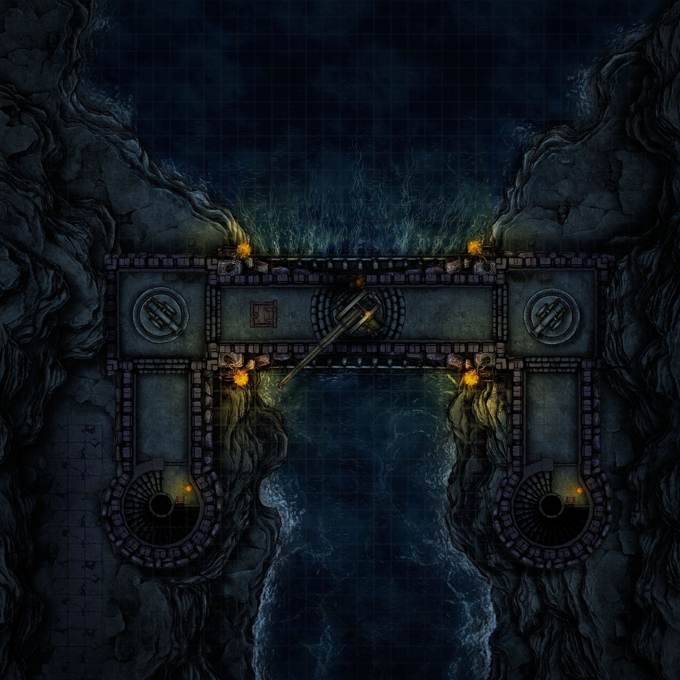 Darklake Drow River Gate | Inkarnate - Create Fantasy Maps Online