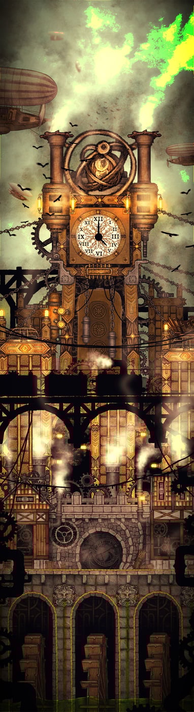 Steampunk City | Inkarnate - Create Fantasy Maps Online