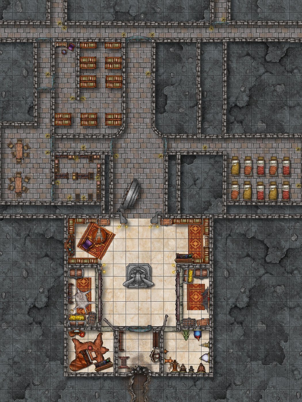 Starkhaven Castle Vault | Inkarnate - Create Fantasy Maps Online