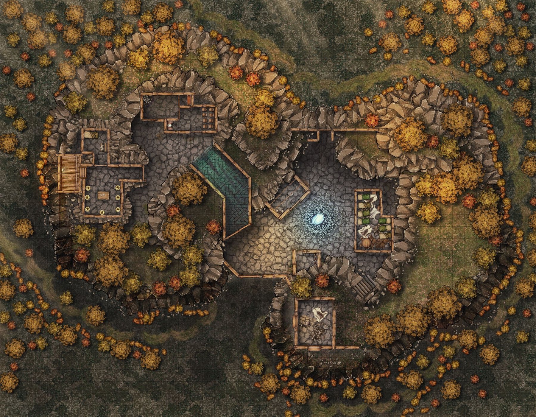 Moon Devil Druid Camp | Inkarnate - Create Fantasy Maps Online