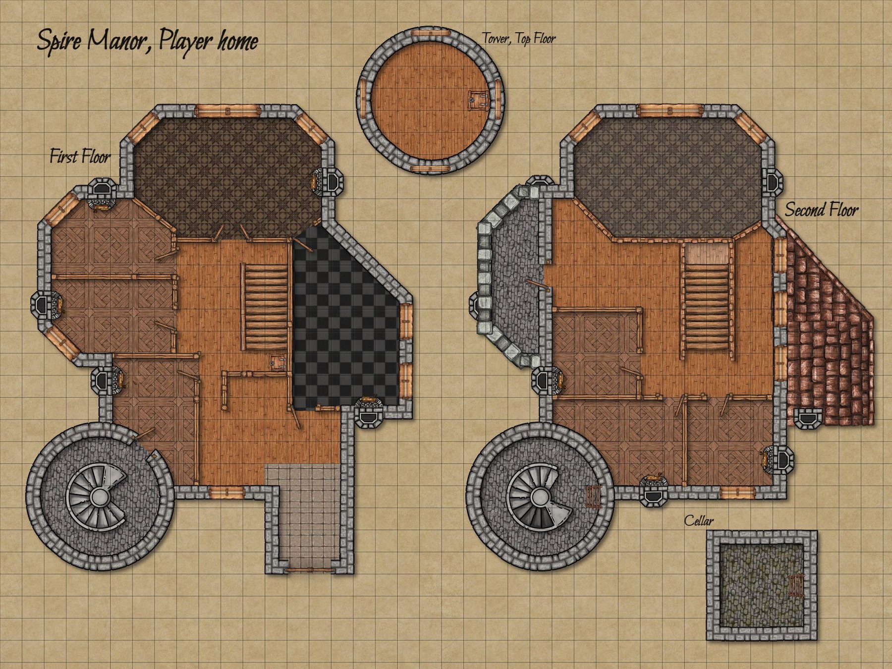 Spire Manor | Inkarnate - Create Fantasy Maps Online