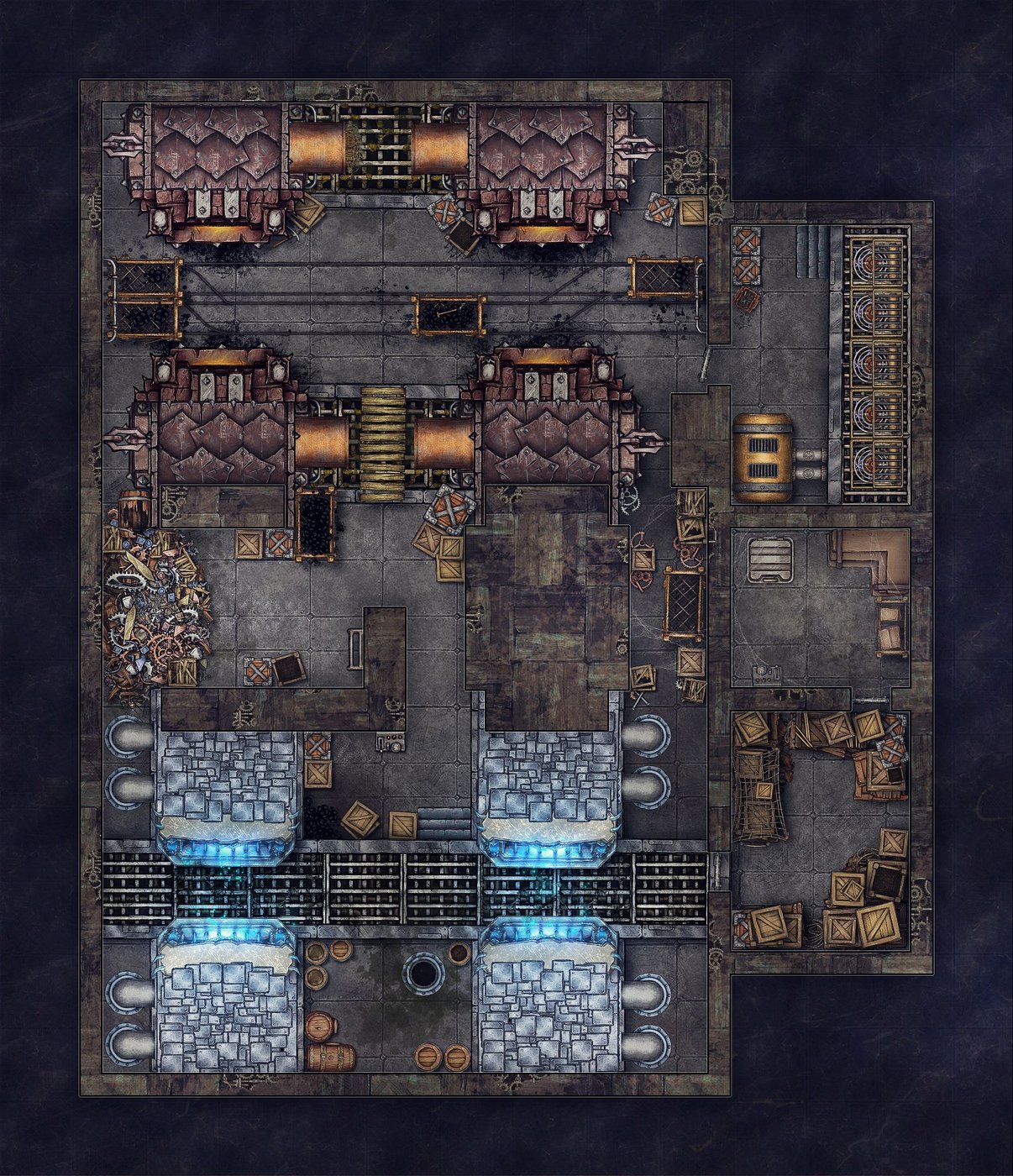 Machine room - Battlemap | Inkarnate - Create Fantasy Maps Online