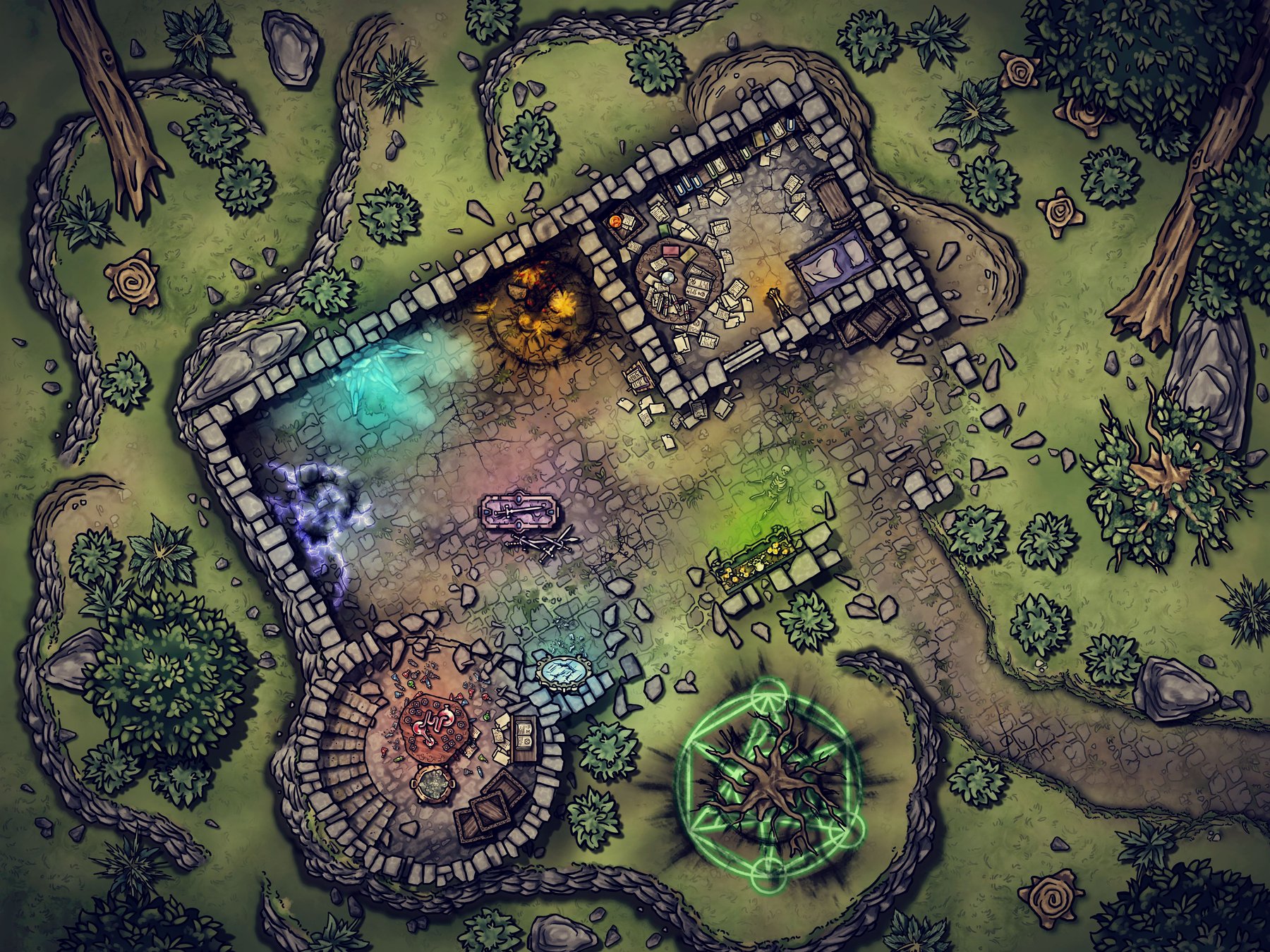 Wizards Spell Testing Grounds | Inkarnate - Create Fantasy Maps Online