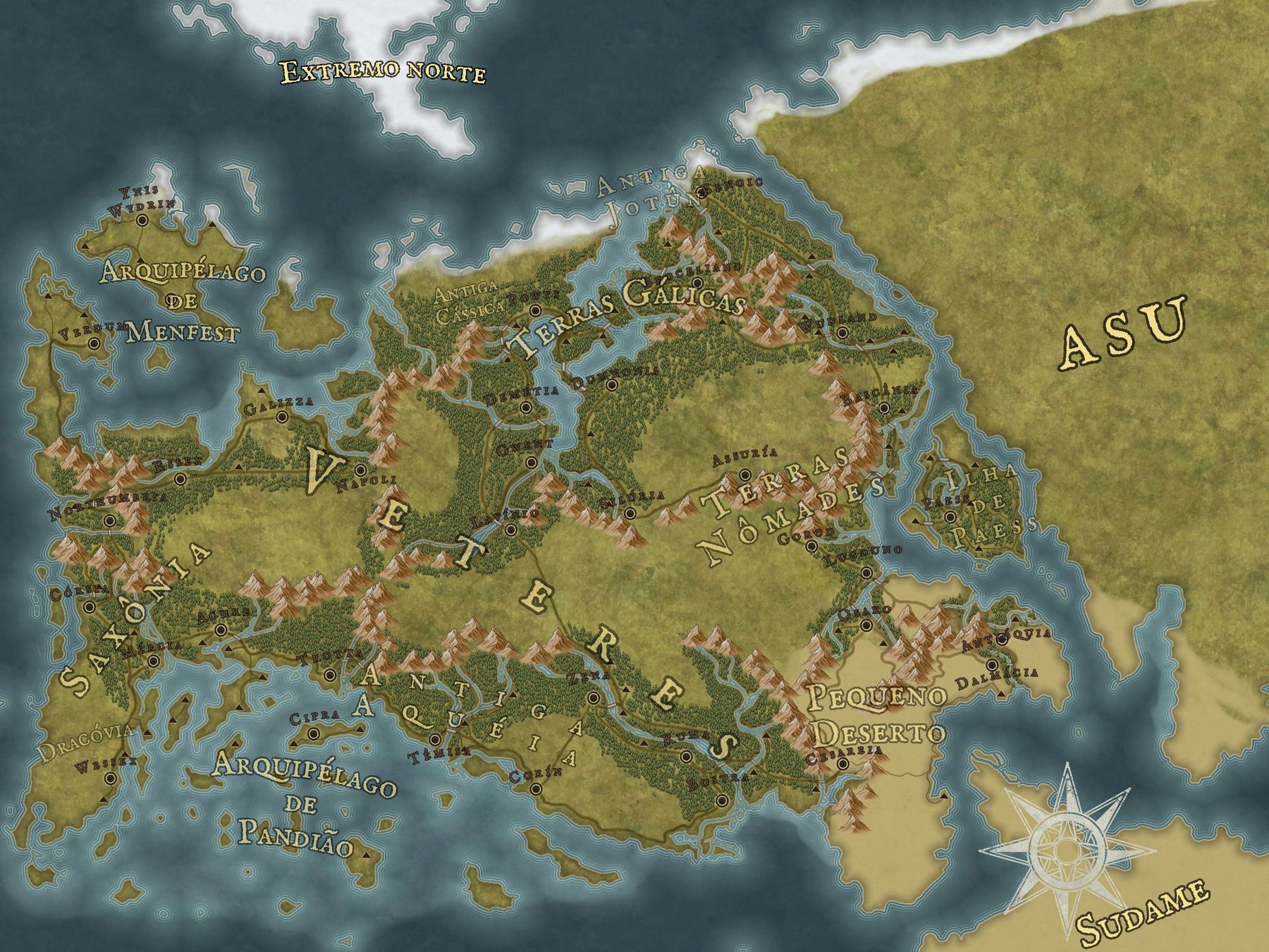 Mapa do RPG bolado | Inkarnate - Create Fantasy Maps Online