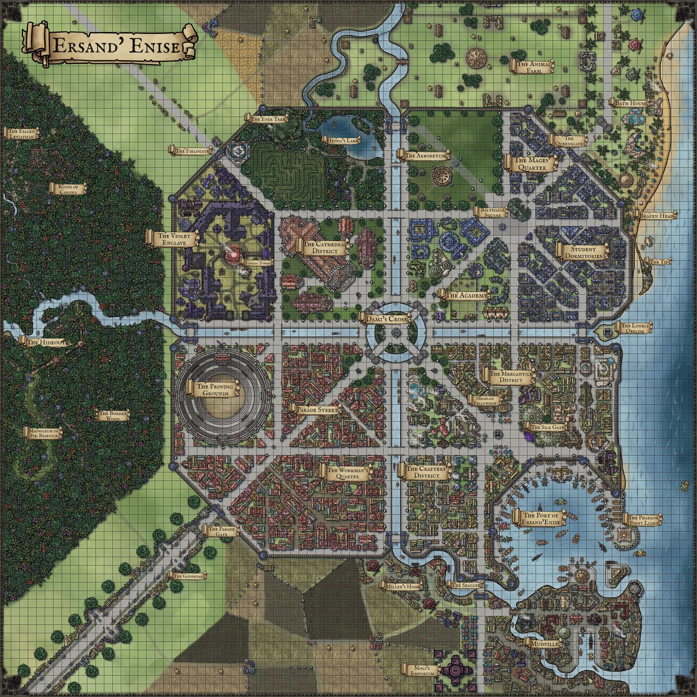 Ersand'Enise V2.3 | Inkarnate - Create Fantasy Maps Online