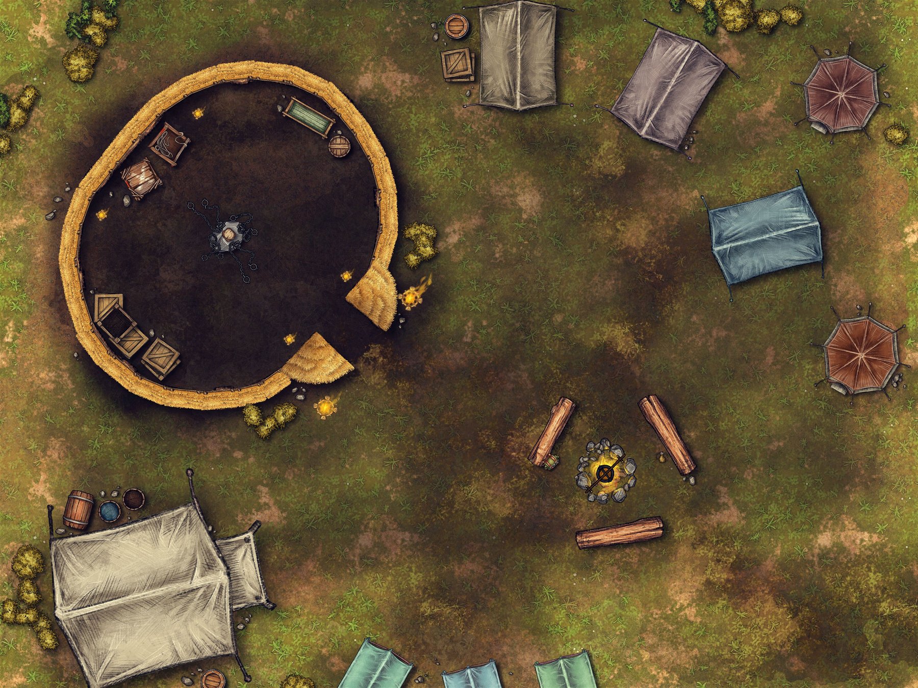 Raider Camp - Prisoner Tent | Inkarnate - Create Fantasy Maps Online