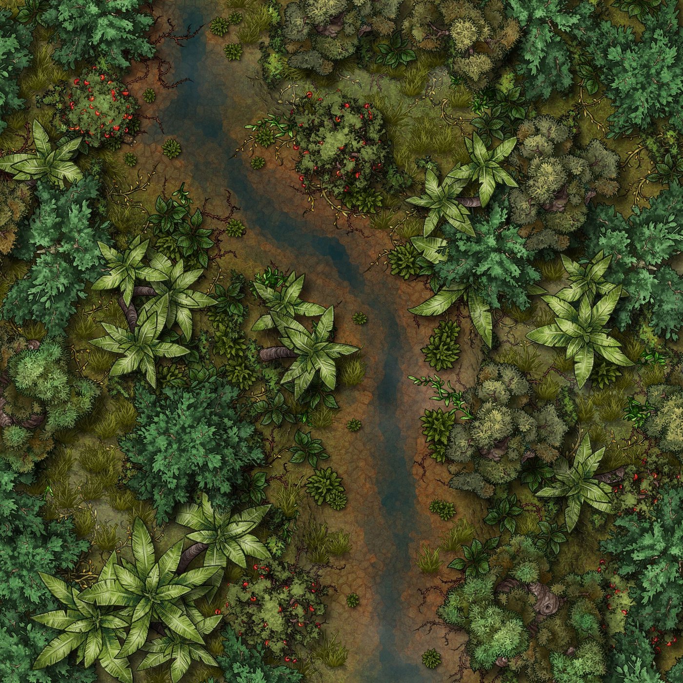 Jungle Stream | Inkarnate - Create Fantasy Maps Online