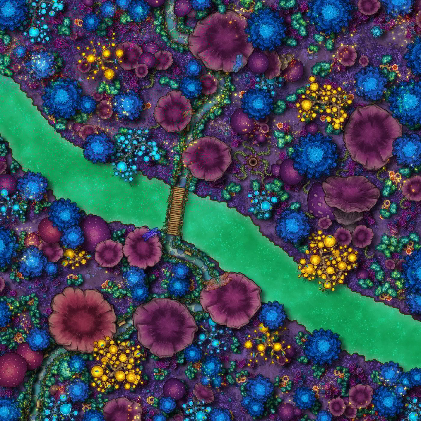 A Walk Through the Woods. | Inkarnate - Create Fantasy Maps Online