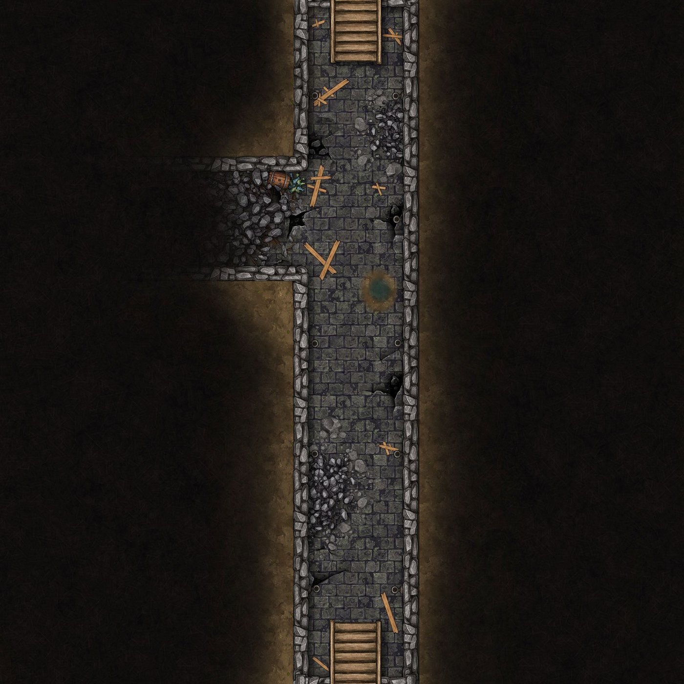 Secret Underground Passage 25 x 25 | Inkarnate - Create Fantasy Maps Online