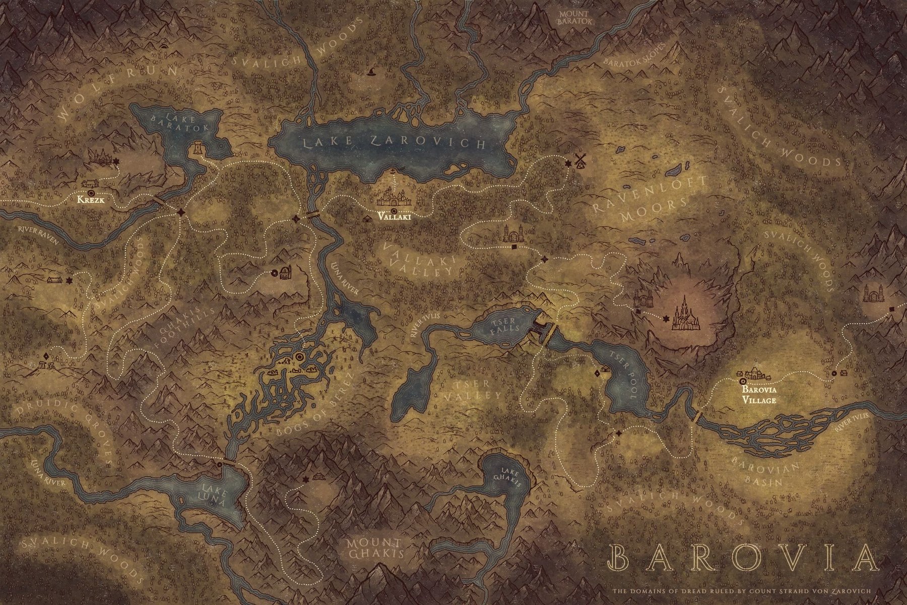 Barovia Unlabeled | Inkarnate - Create Fantasy Maps Online